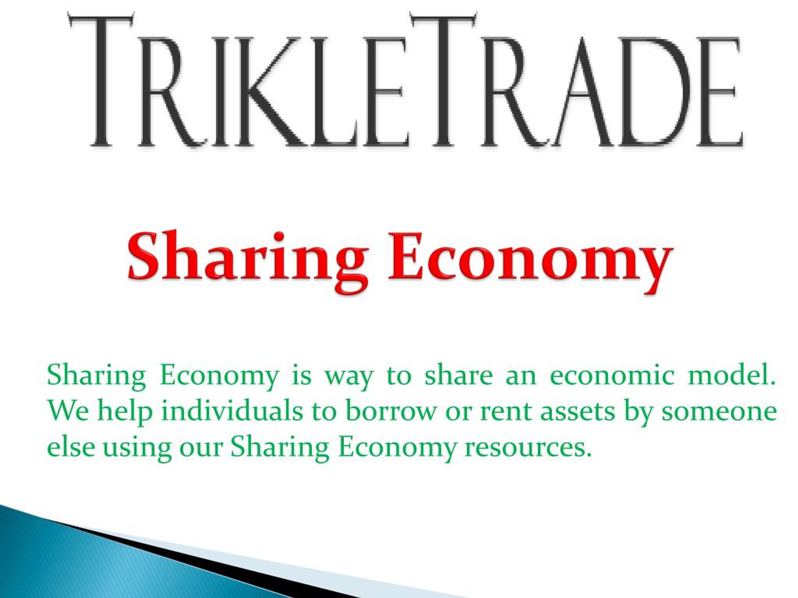 PPT - Sharing Economy PowerPoint Presentation, free download - ID:7549858