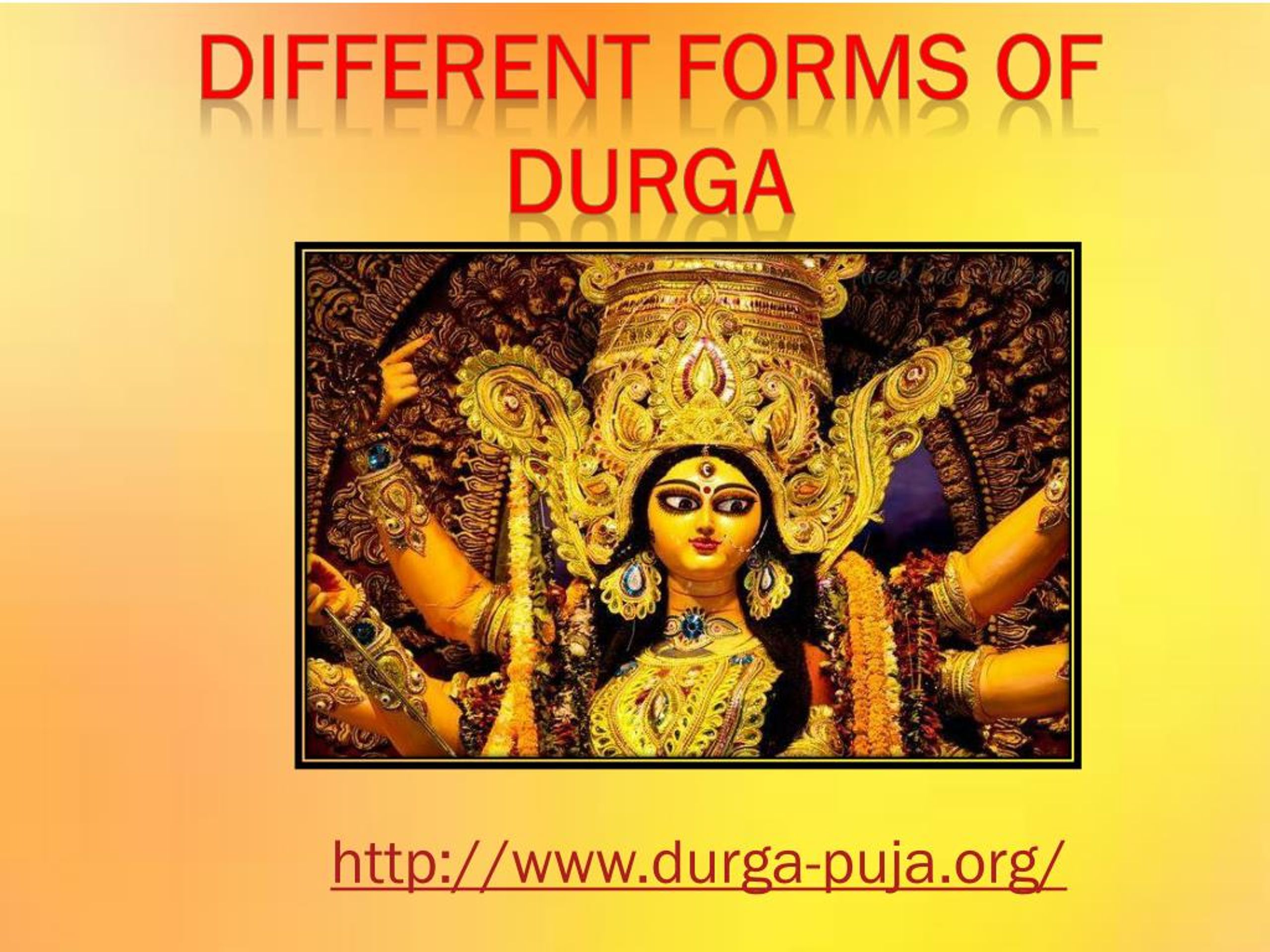 PPT - Different Forms of Durga PowerPoint Presentation, free download ...