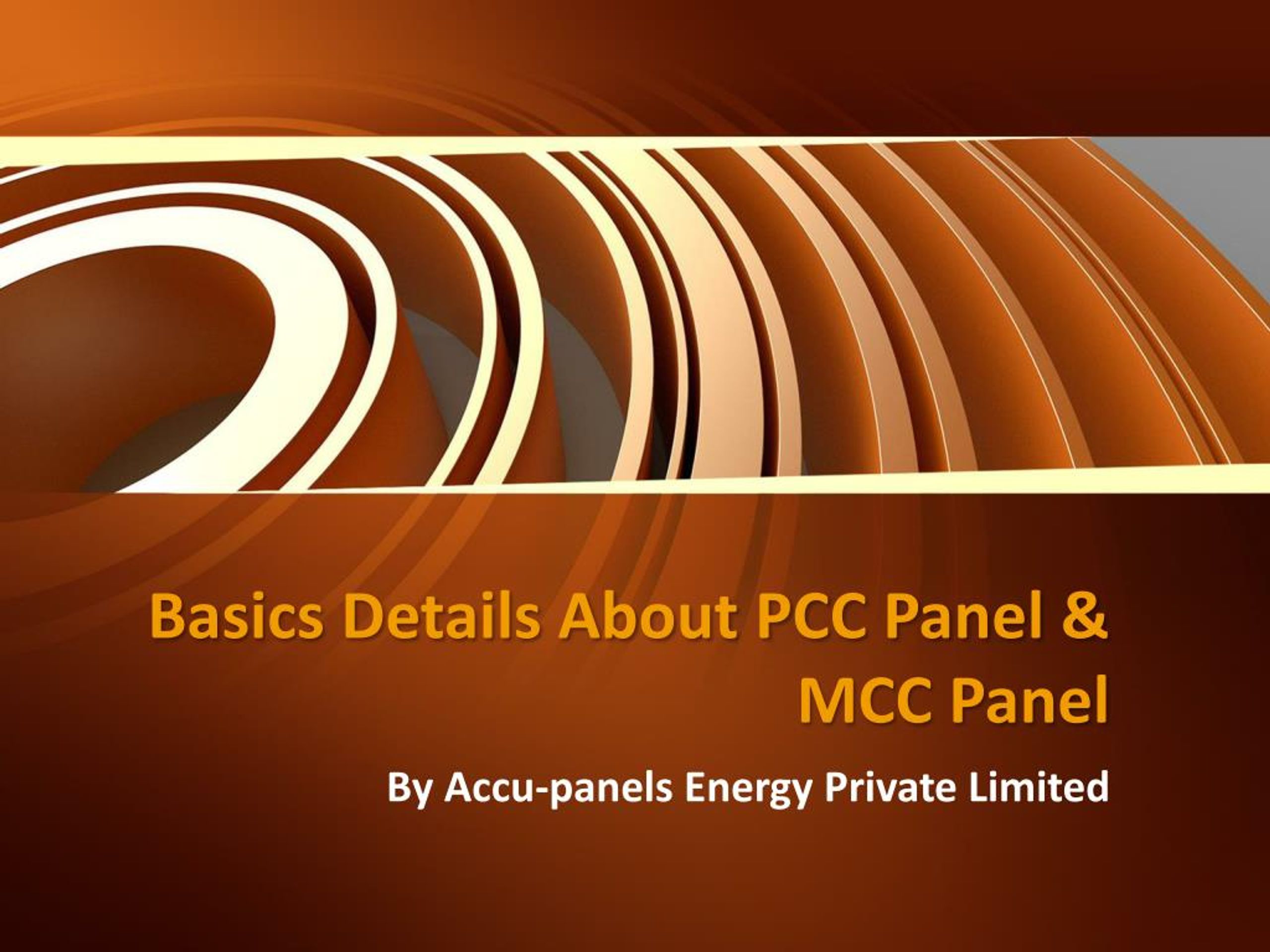 PPT - Basics Details About PCC Panel & MCC Panel PowerPoint ...