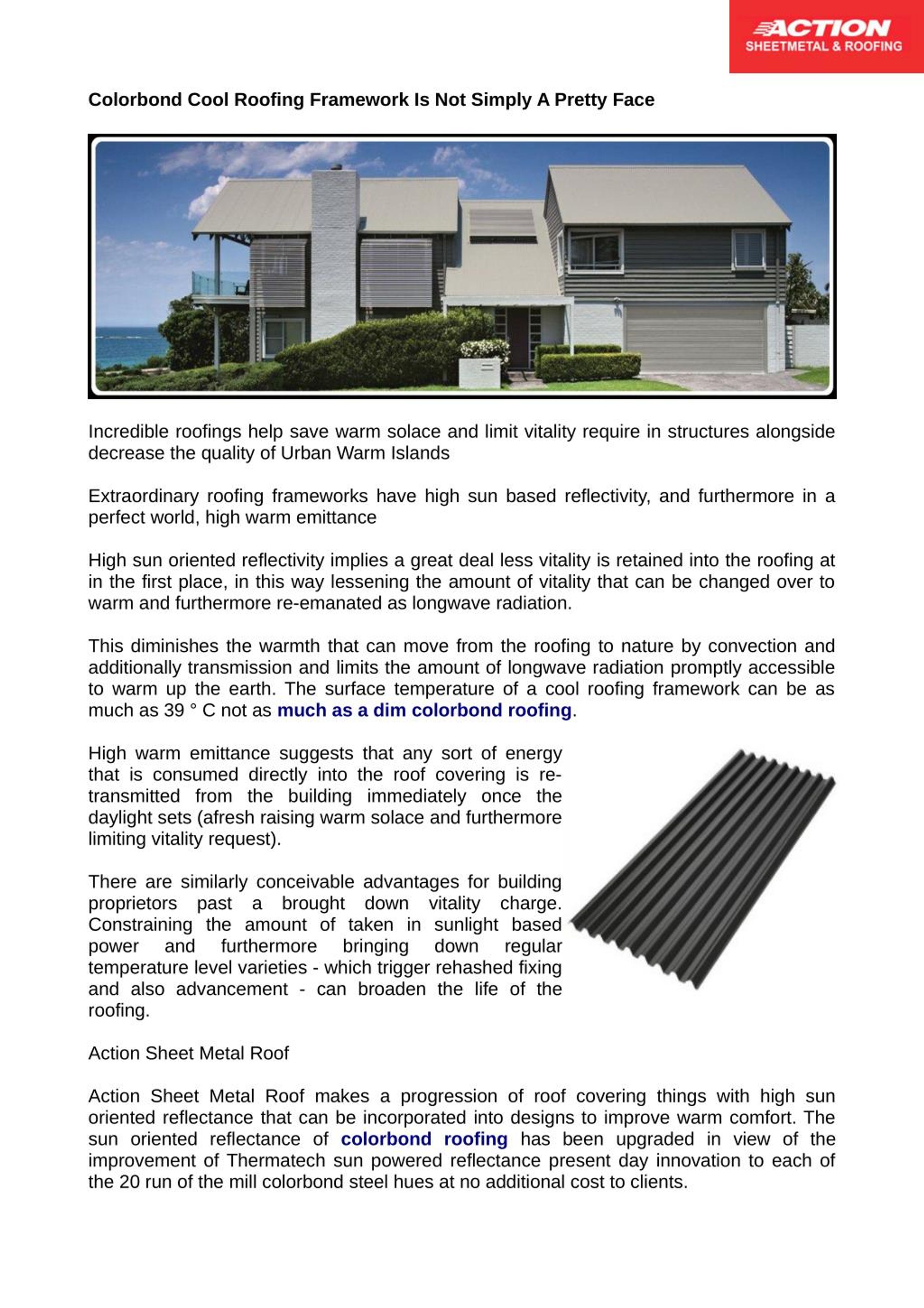 PPT - Colorbond roofing is durable and strong available in a affordable ...