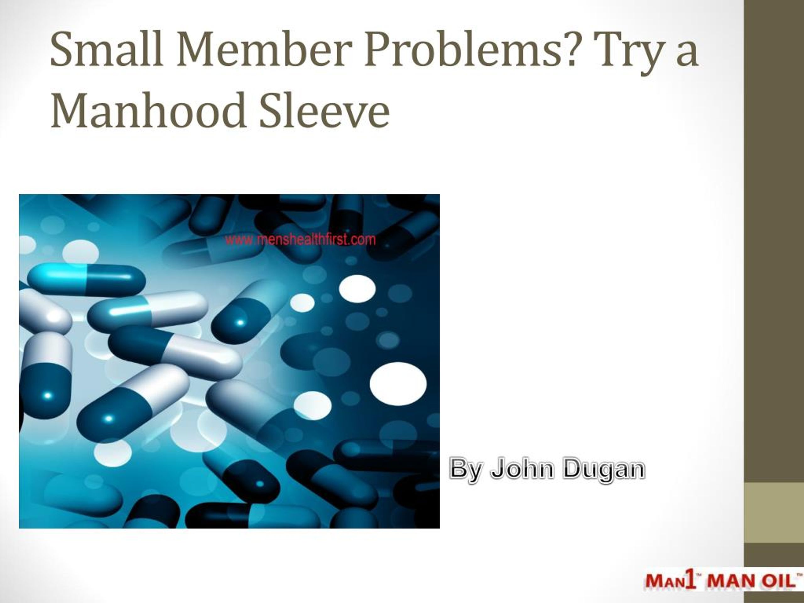 PPT - Small Member Problems? Try a Manhood Sleeve PowerPoint ...