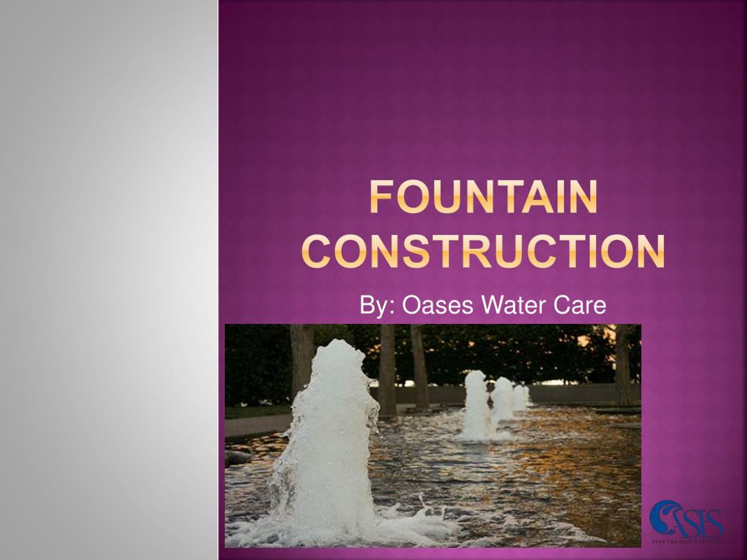 PPT - Fountain Construction PowerPoint Presentation, free download - ID ...