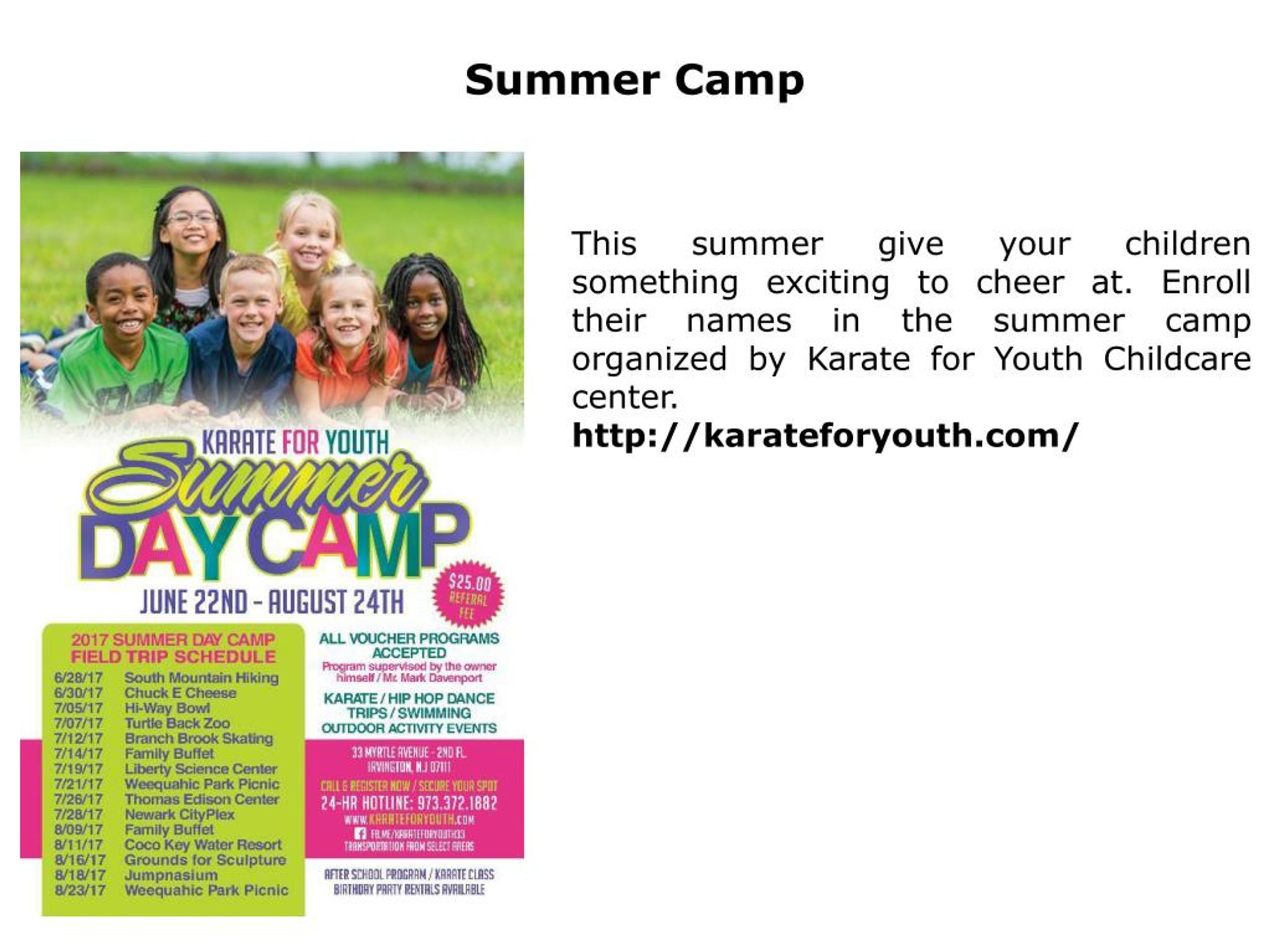 PPT - Summer Camp PowerPoint Presentation, free download - ID:7561381