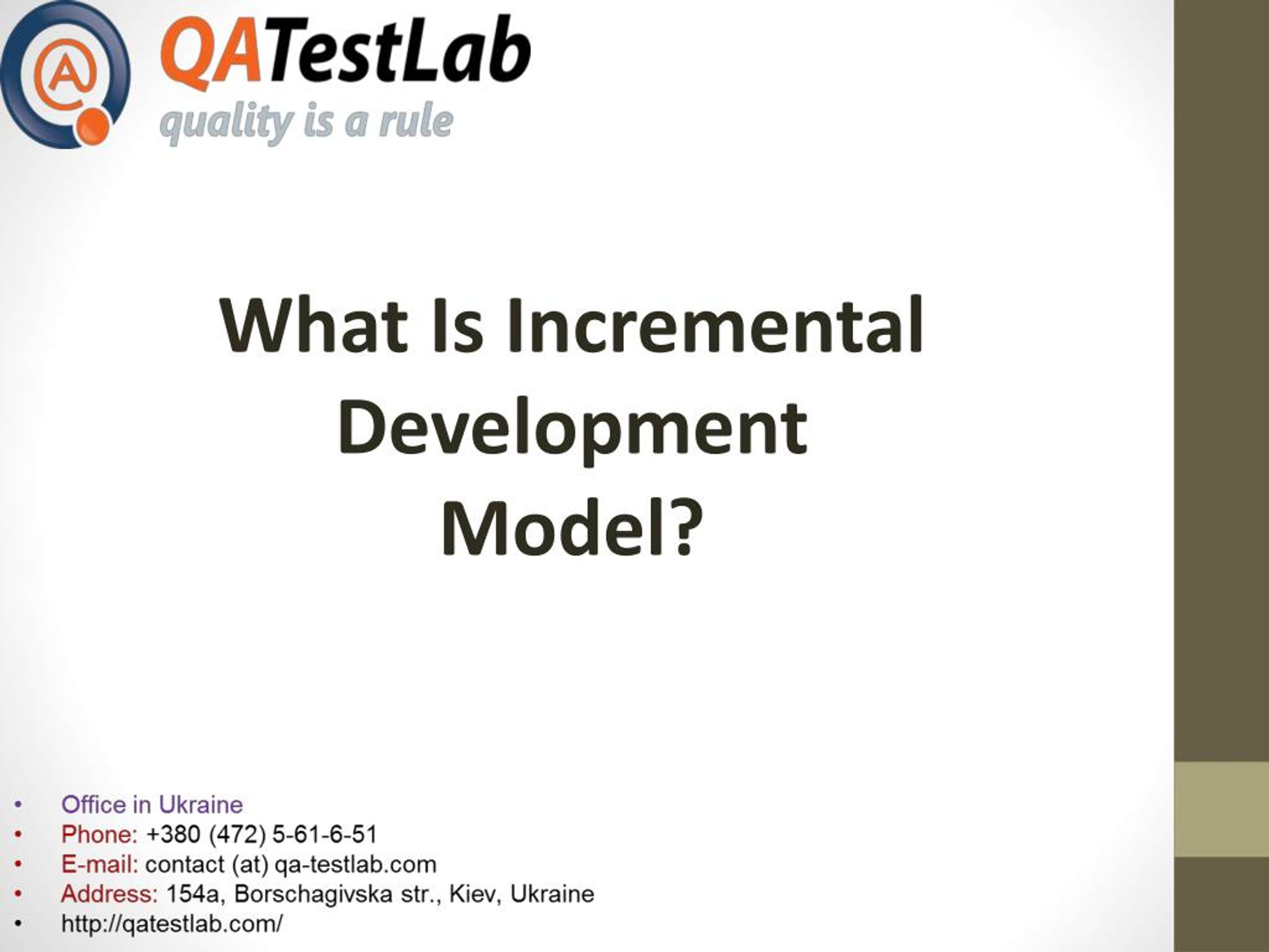 PPT - What is incremental development model? PowerPoint Presentation ...