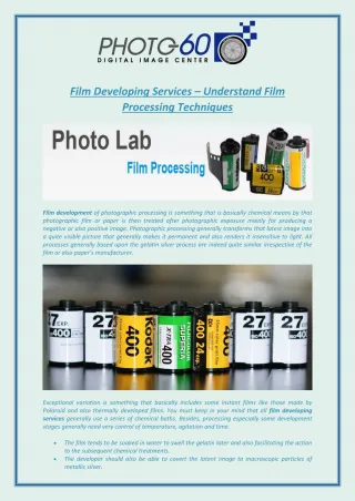 PPT - automatic film processing PowerPoint Presentation, free download ...