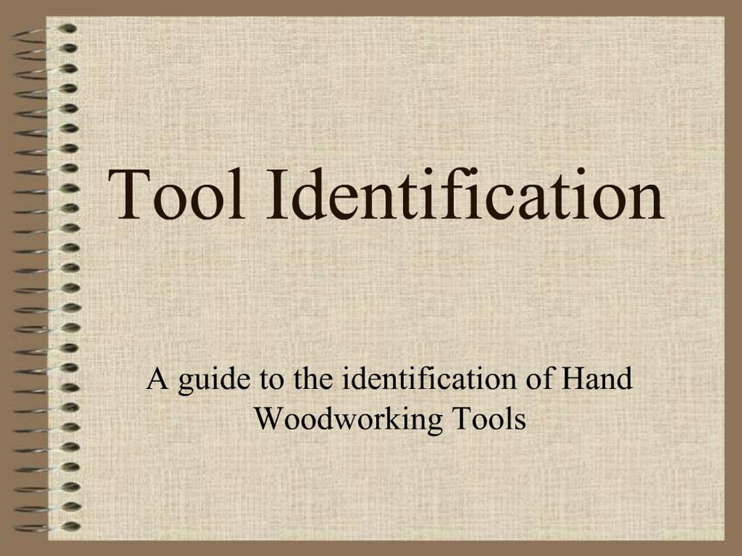PPT - Tool Identification PowerPoint Presentation, free download - ID ...