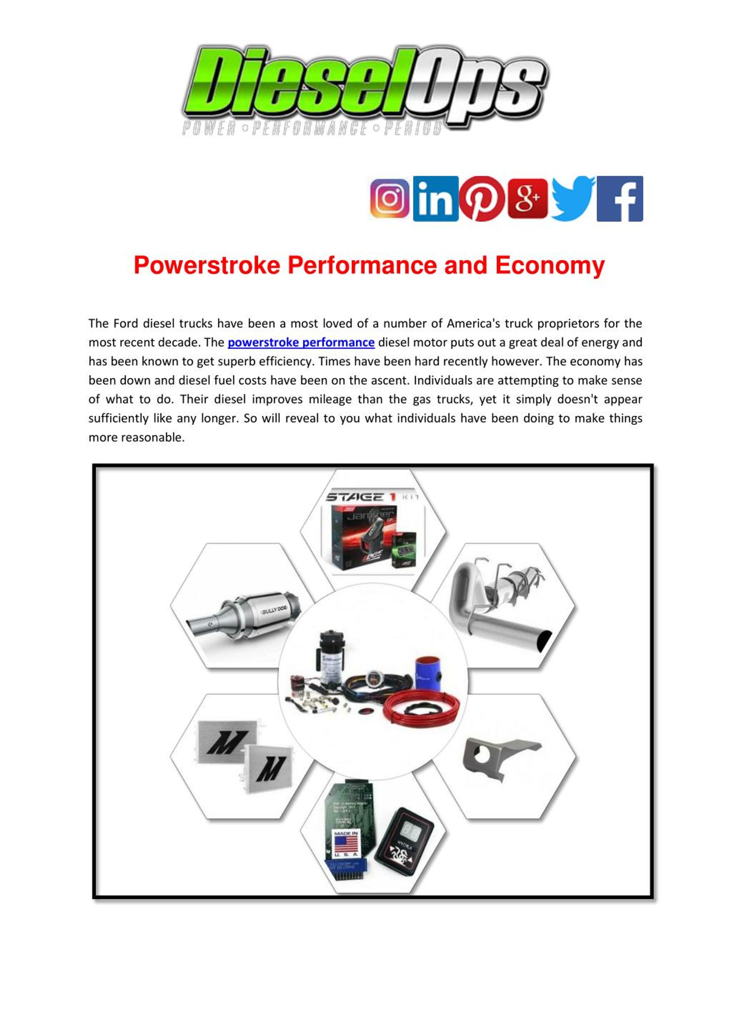 PPT - Powerstroke Performance and Economy PowerPoint Presentation, free ...