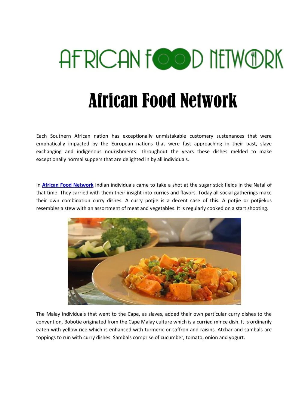 PPT - bestafricanfoodnetwork PowerPoint Presentation, free download ...