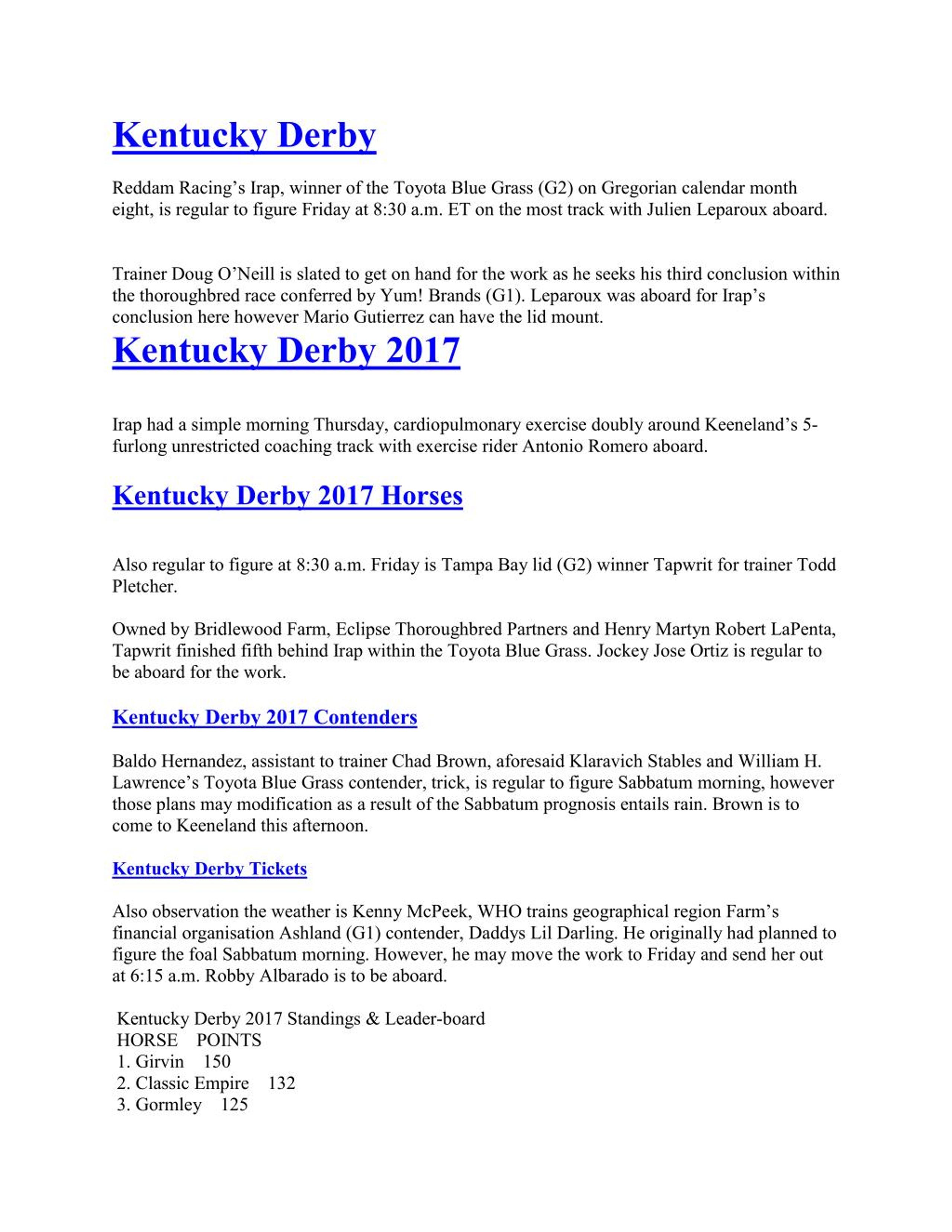 PPT - Kentucky Derby 2017 PowerPoint Presentation, free download - ID ...