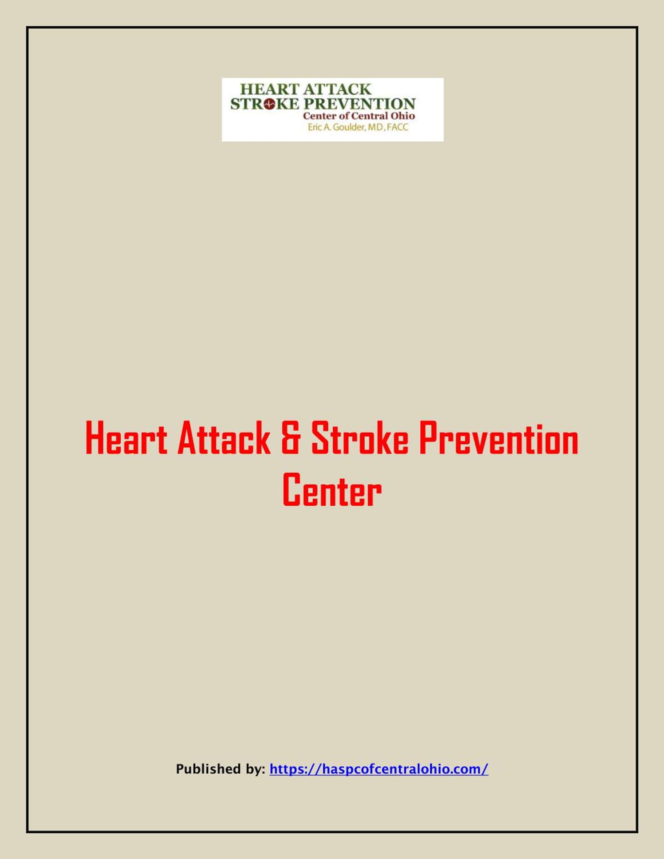 PPT - Heart Attack & Stroke Prevention Center PowerPoint Presentation ...