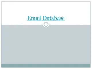 PPT - Email Marketing Techniques - E Database Marketing PowerPoint ...