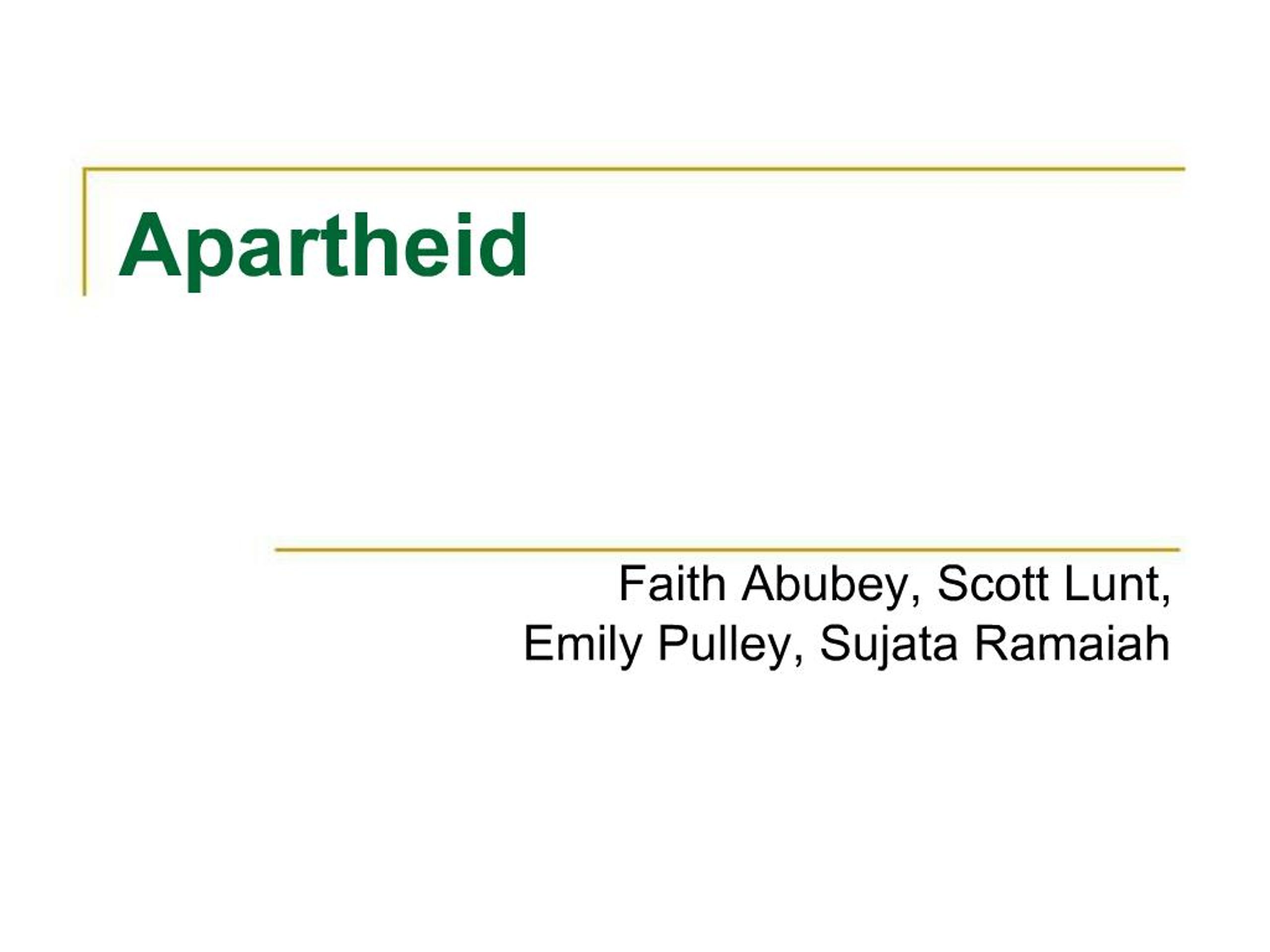 PPT - Apartheid PowerPoint Presentation, free download - ID:757757