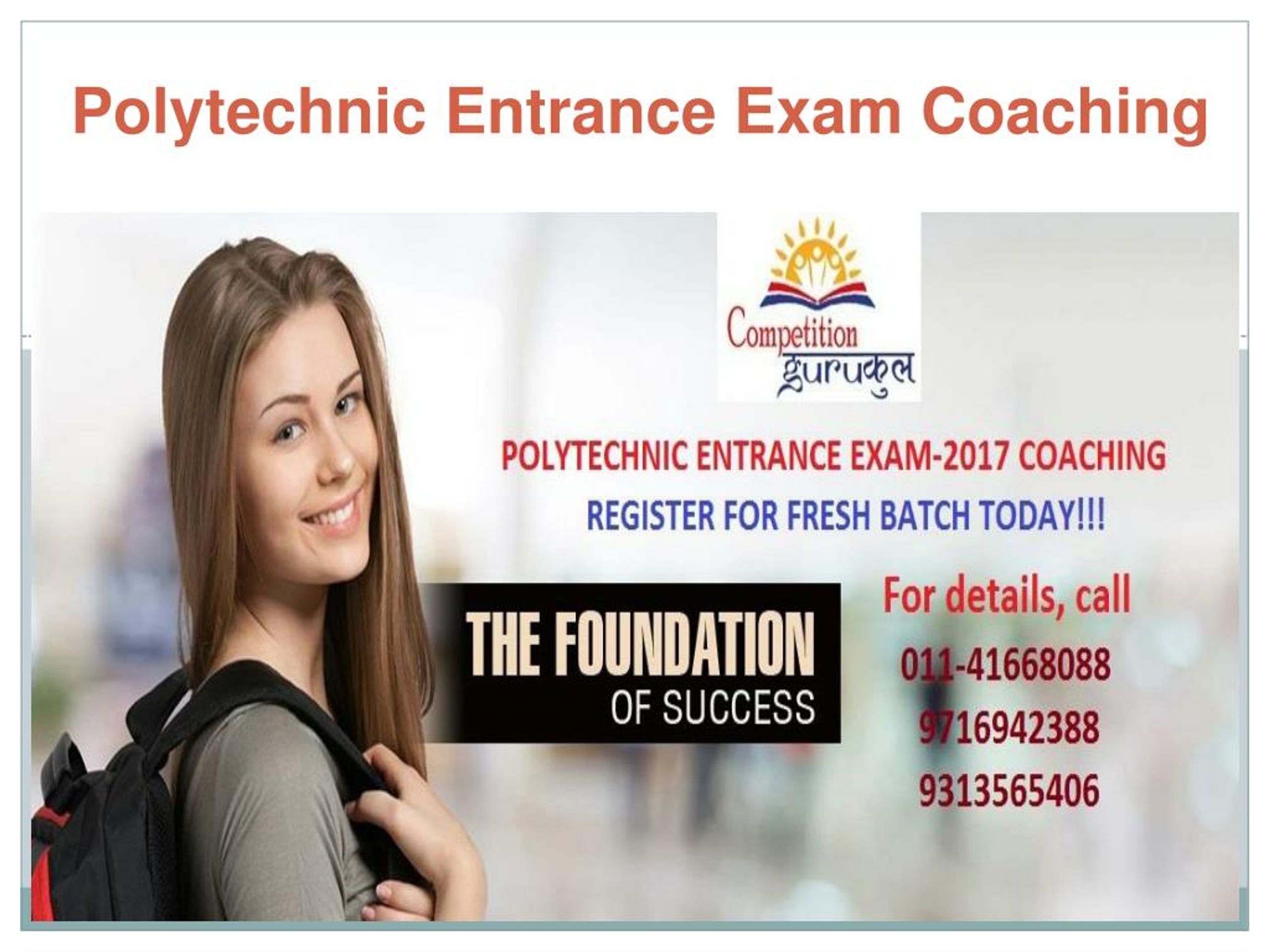 PPT - Polytechnic Entrance Exam Coaching PowerPoint Presentation, free ...