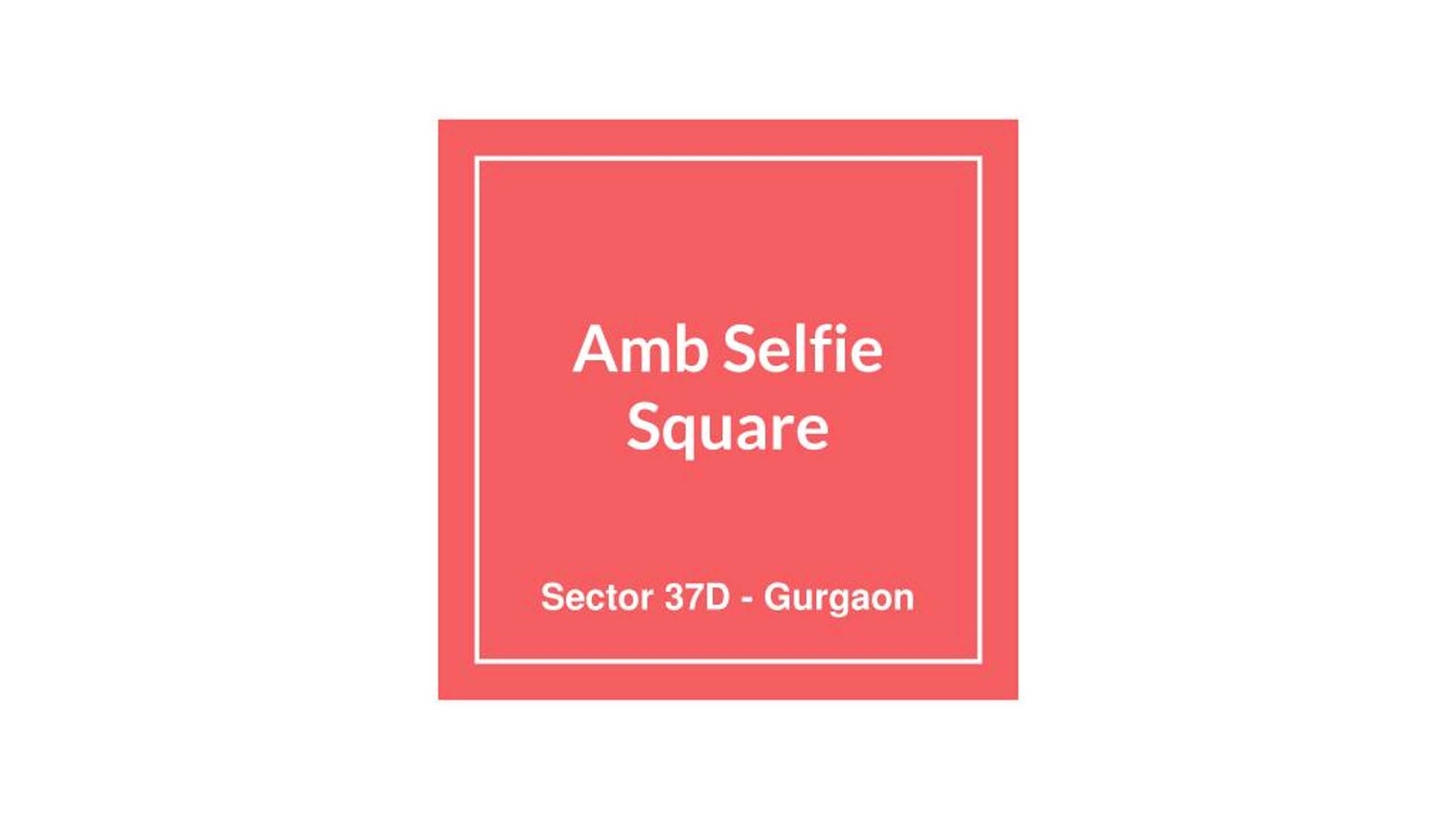 PPT - Commercial project Amb Selfie Square in Sector 37D Gurgaon ...