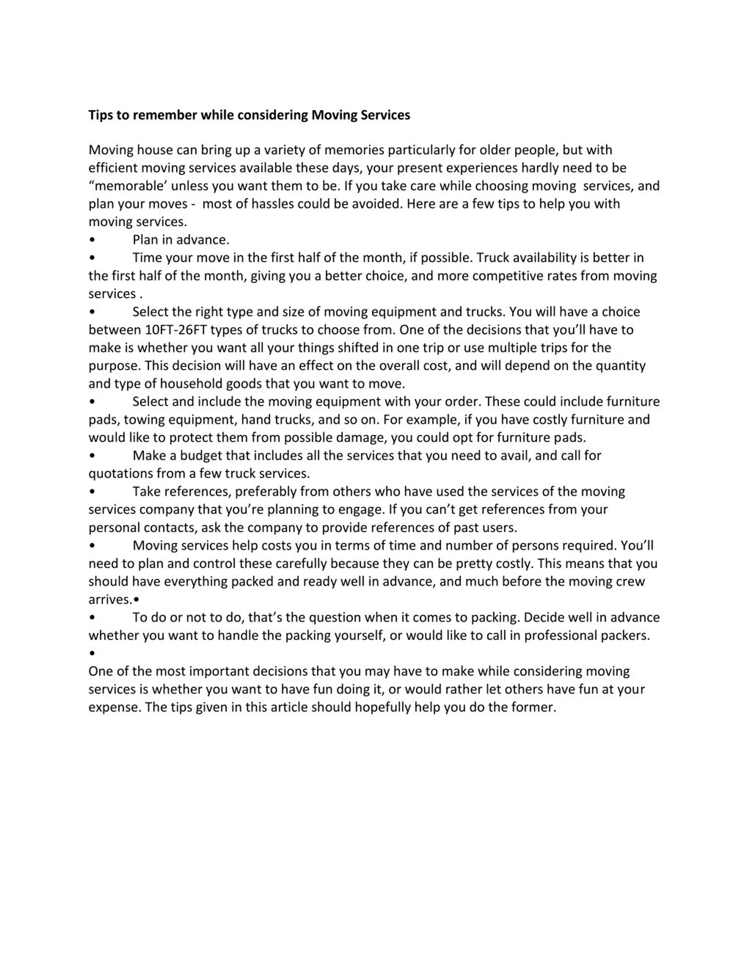 PPT - Tips to remember while considering Moving Services PowerPoint ...