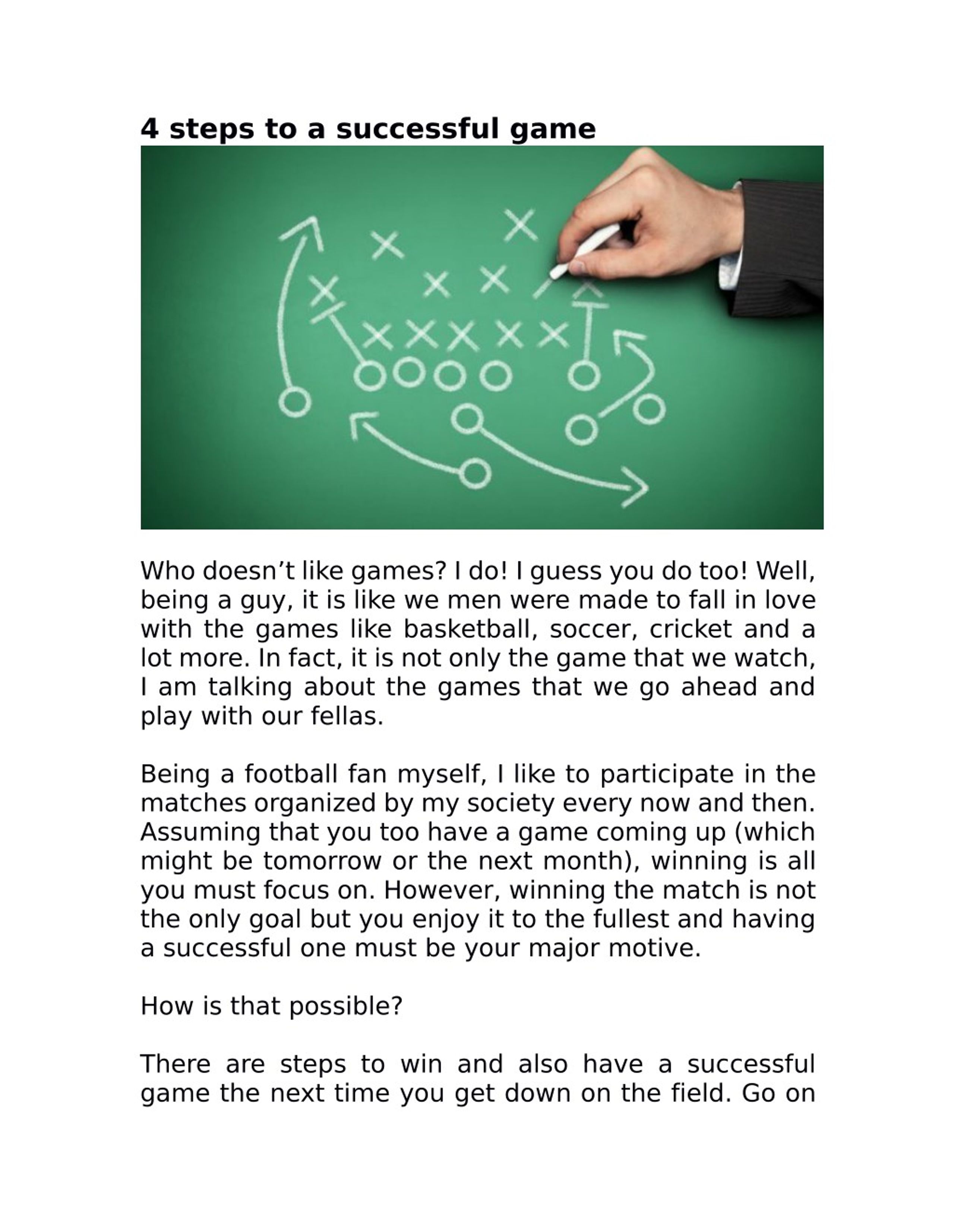 PPT - 4 steps to a successful game PowerPoint Presentation, free ...