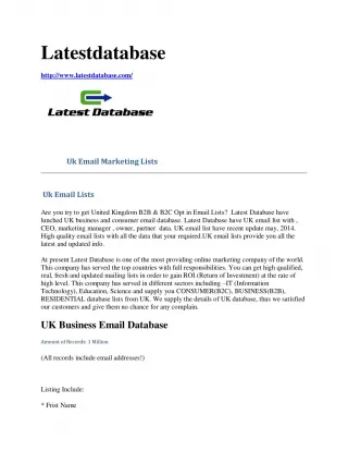 PPT - Buy highly accurate Managing Director Email Database PowerPoint ...