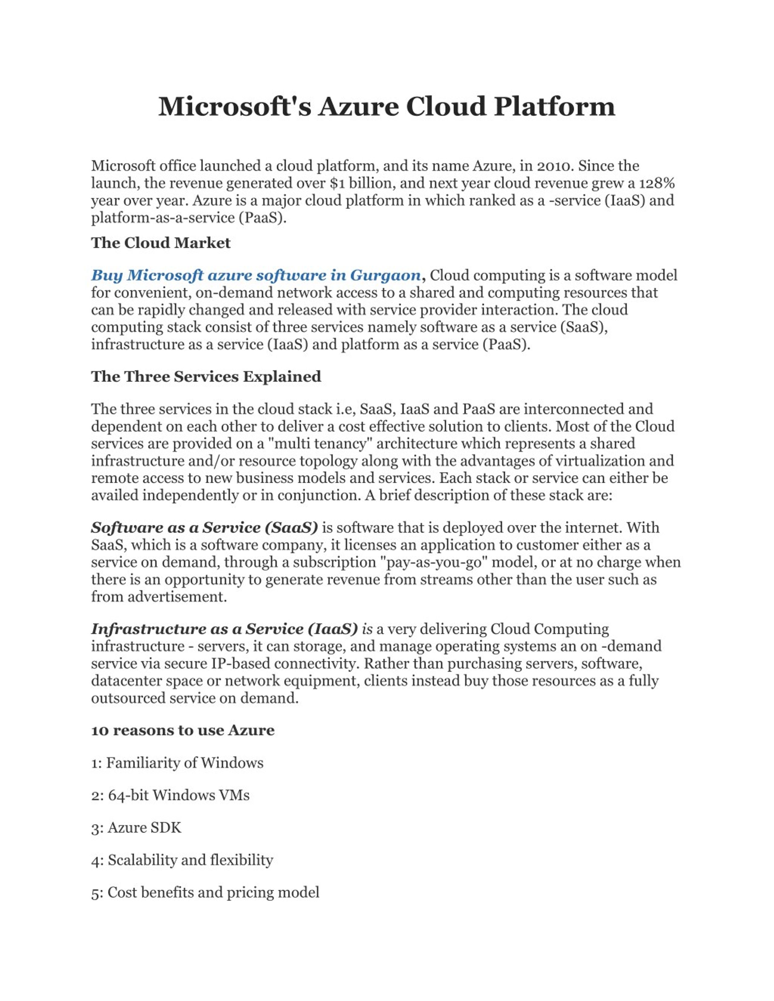 PPT - Microsoft's Azure Cloud Platform PowerPoint Presentation, free ...