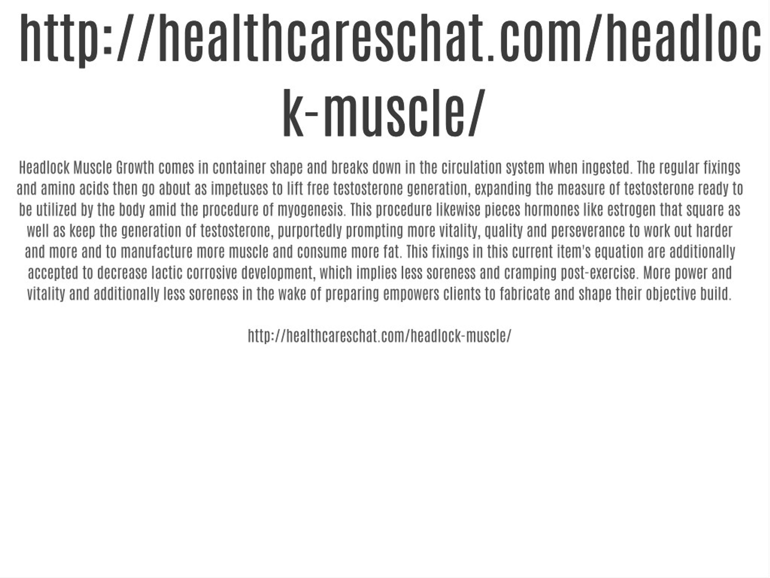 PPT - http://healthcareschat.com/headlock-muscle/ PowerPoint ...