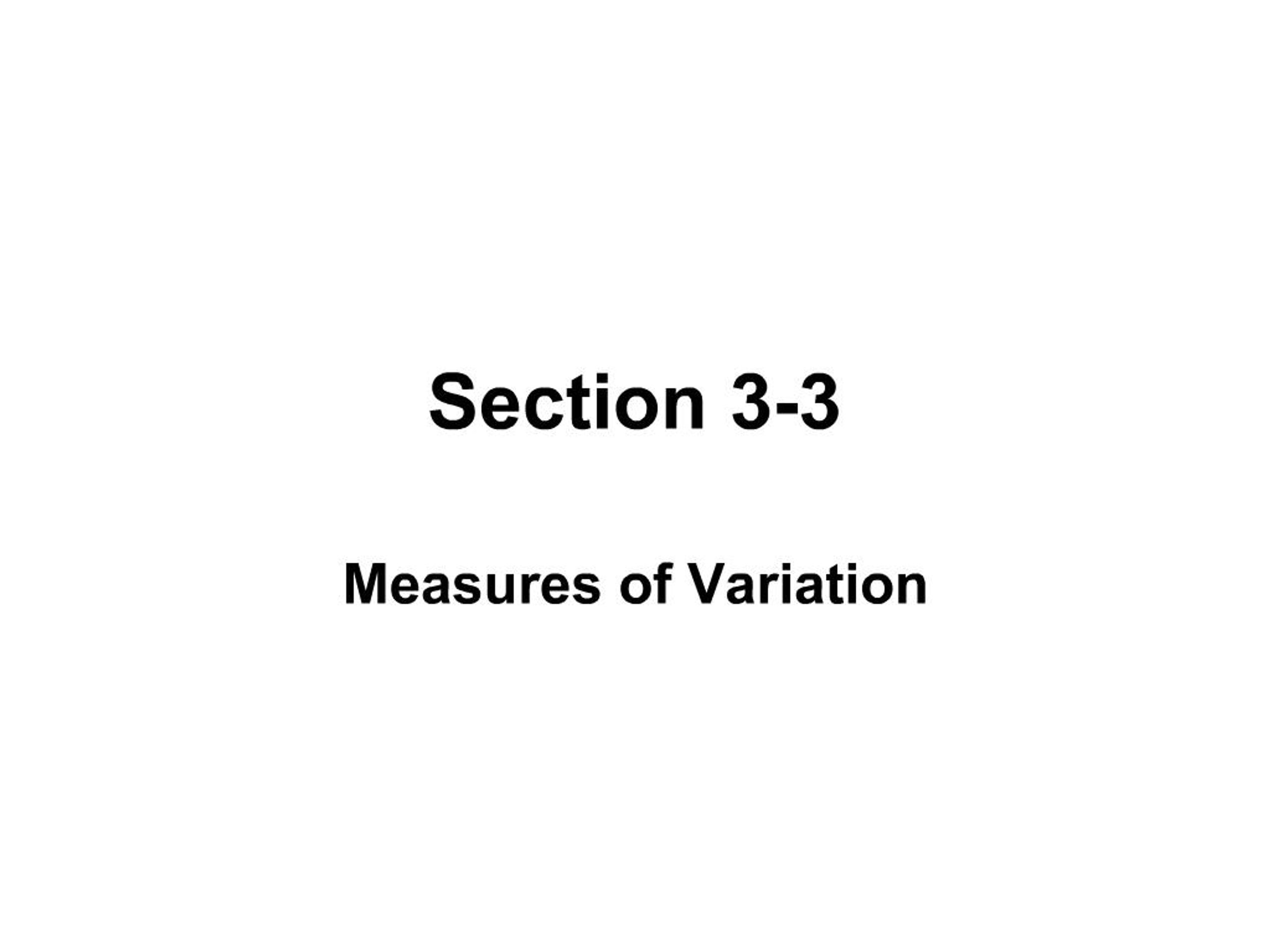 PPT - Understanding Measures of Variation: Standard Deviation and Its ...