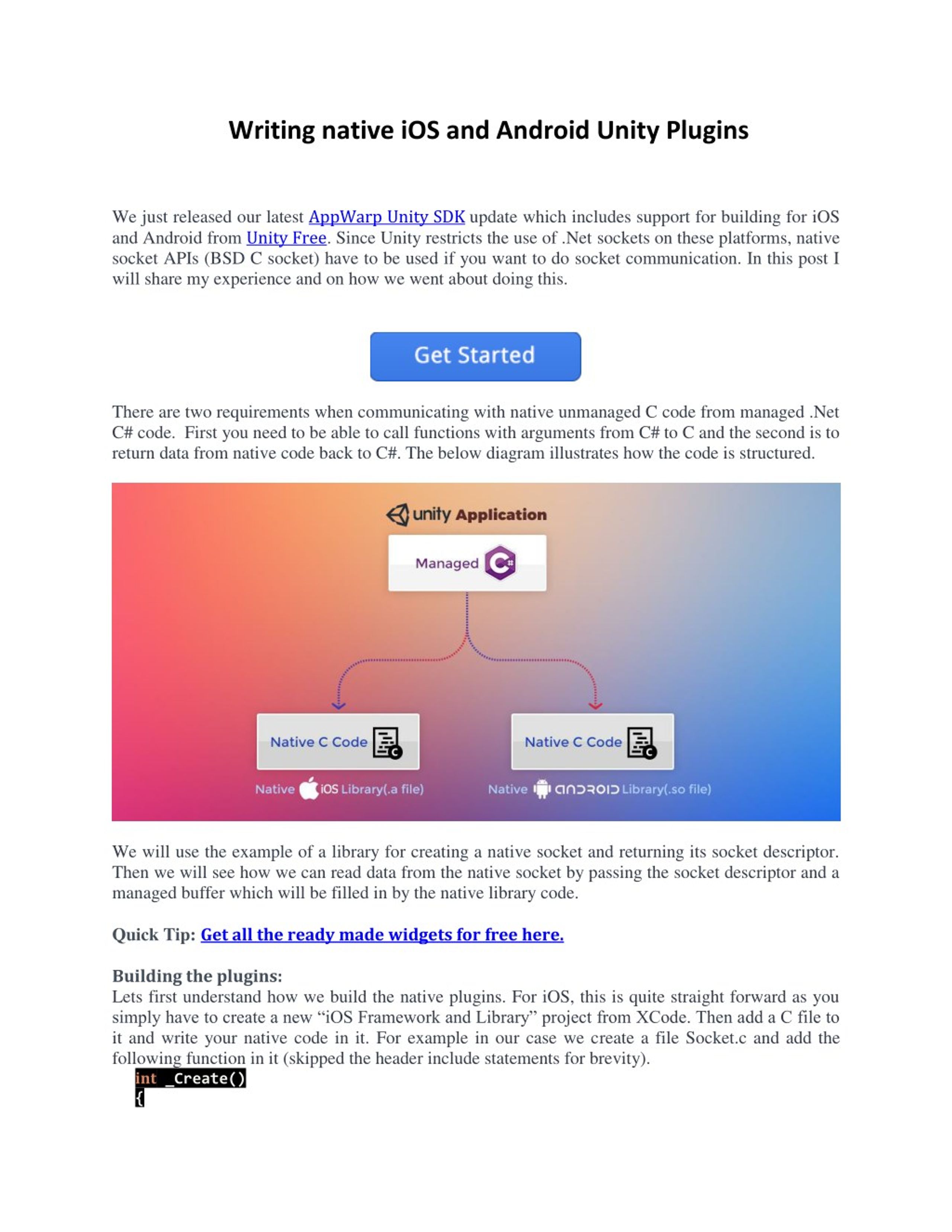 PPT - Writing native iOS and Android Unity Plugins PowerPoint ...
