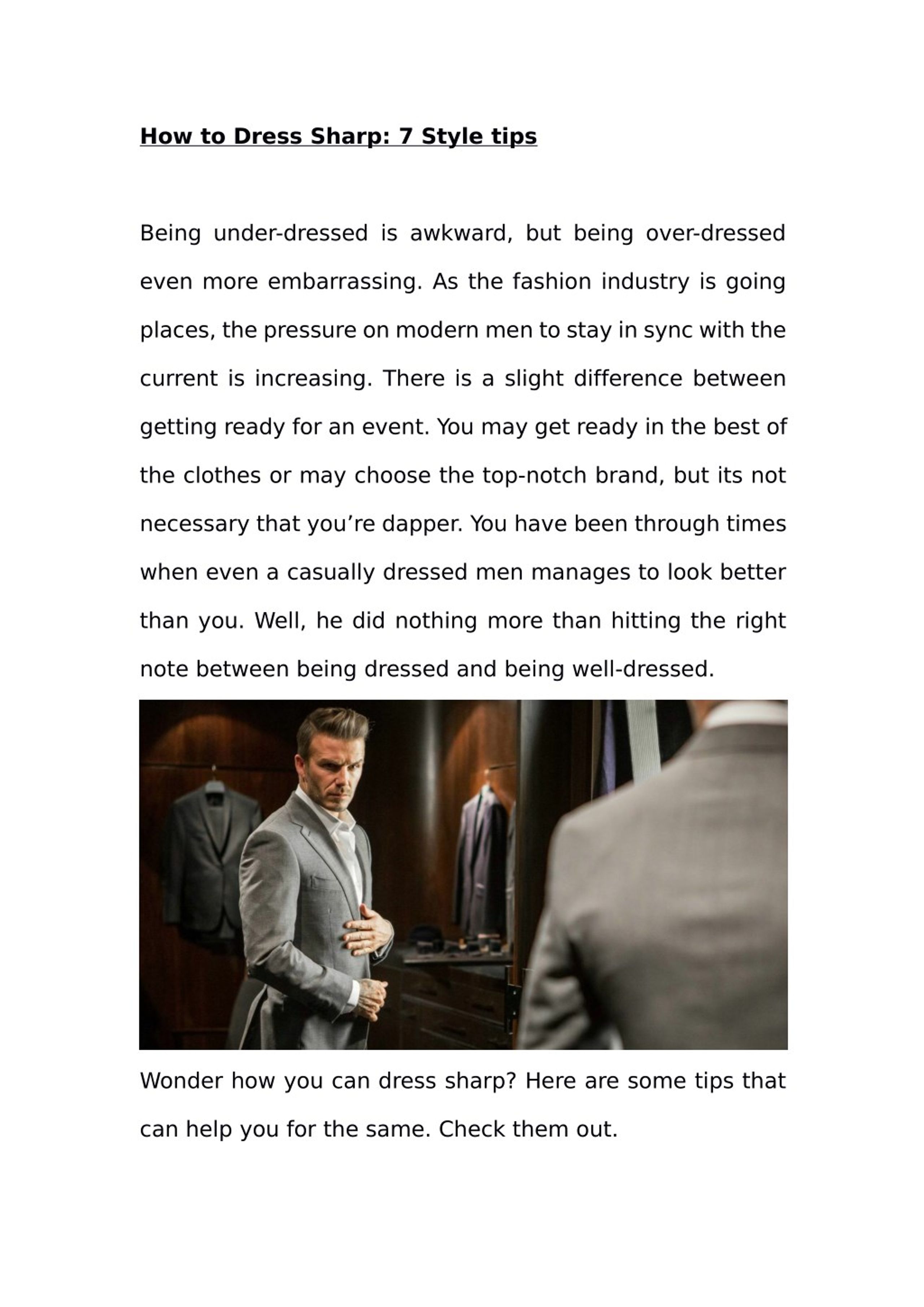 PPT - How to Dress Sharp: 7 Style tips PowerPoint Presentation, free ...