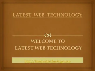 PPT - LATEST TRENDS IN WEB TECHNOLOGY IN 2022 PowerPoint Presentation ...