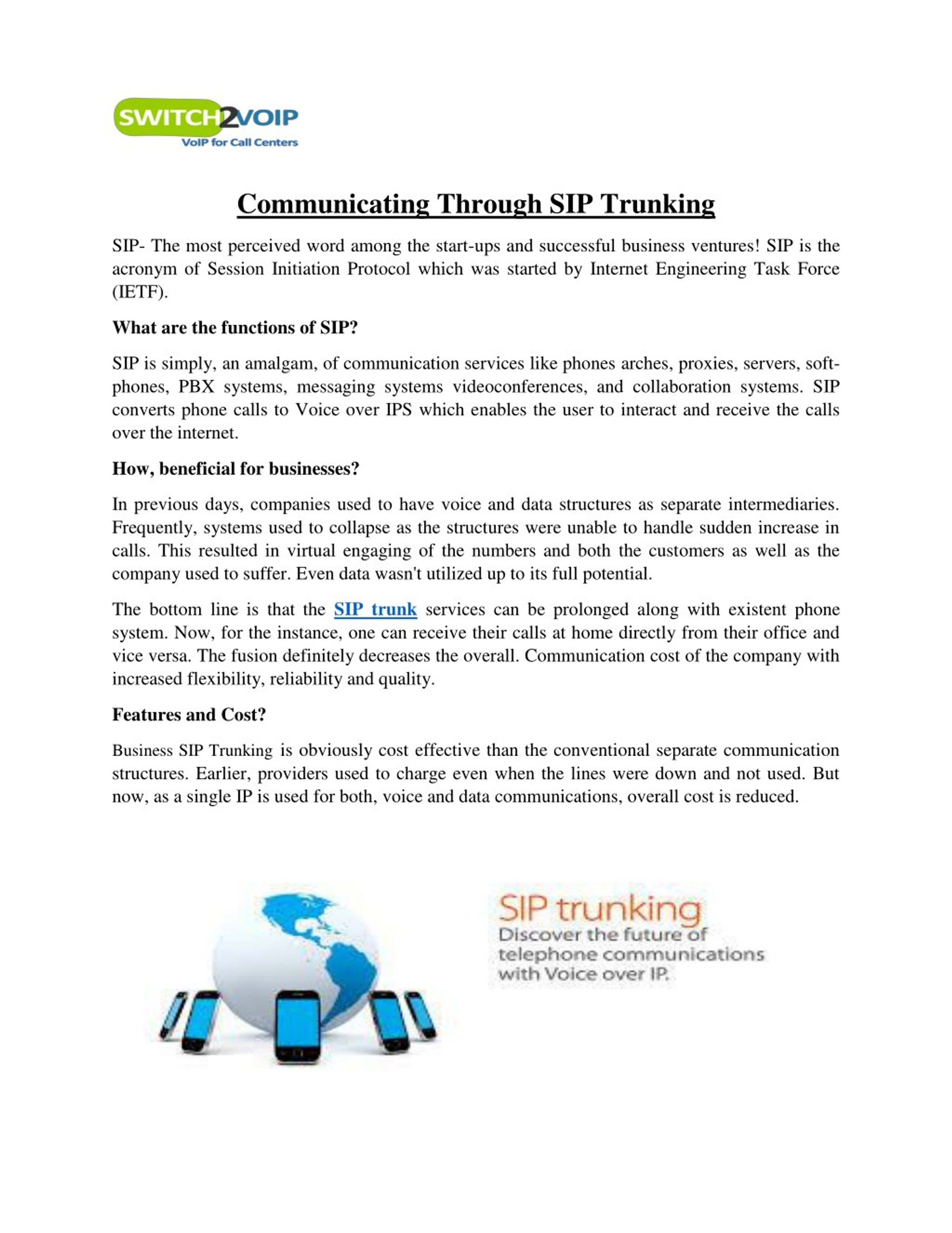 PPT - Communicating Through SIP Trunking PowerPoint Presentation, free ...