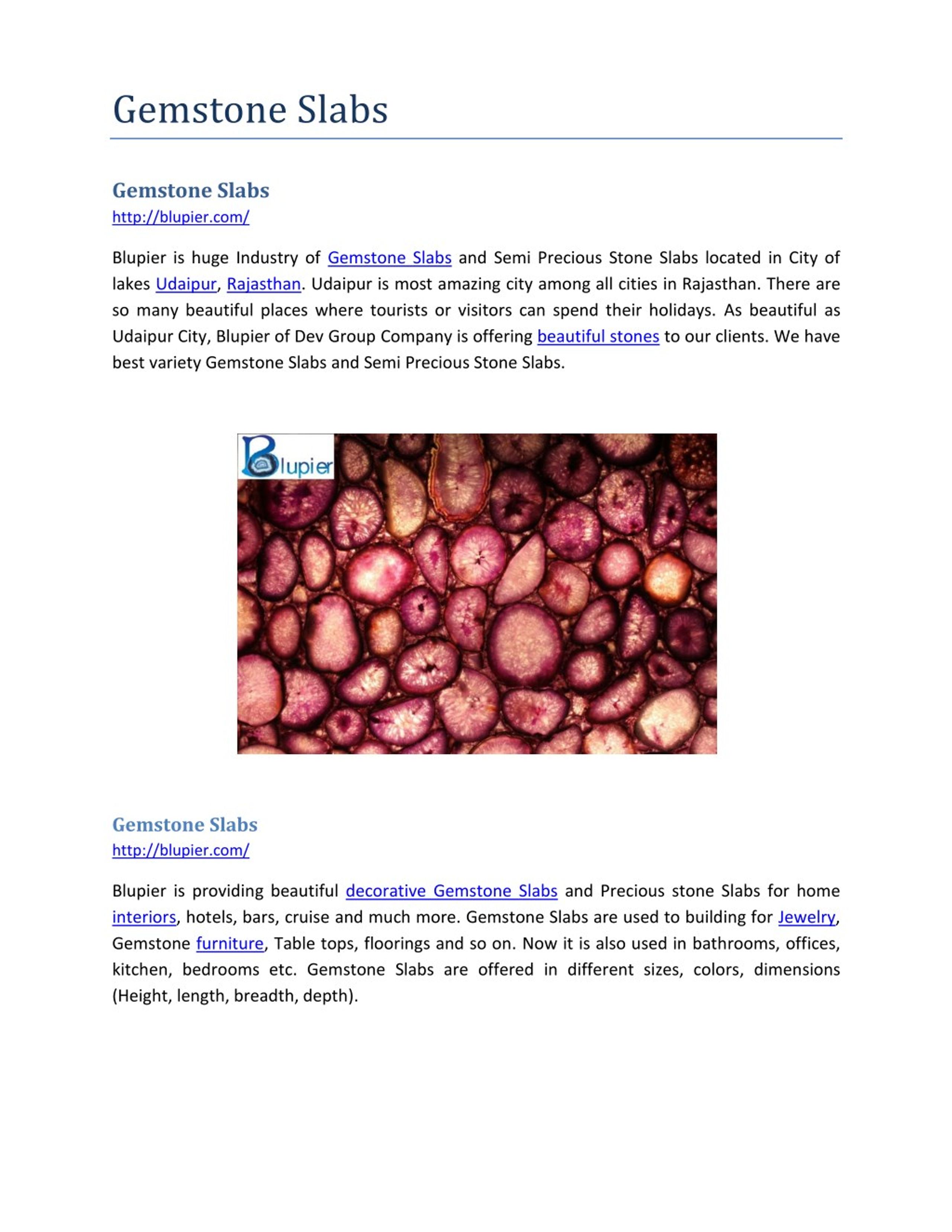 PPT - Gemstone Slabs PowerPoint Presentation, free download - ID:7608528