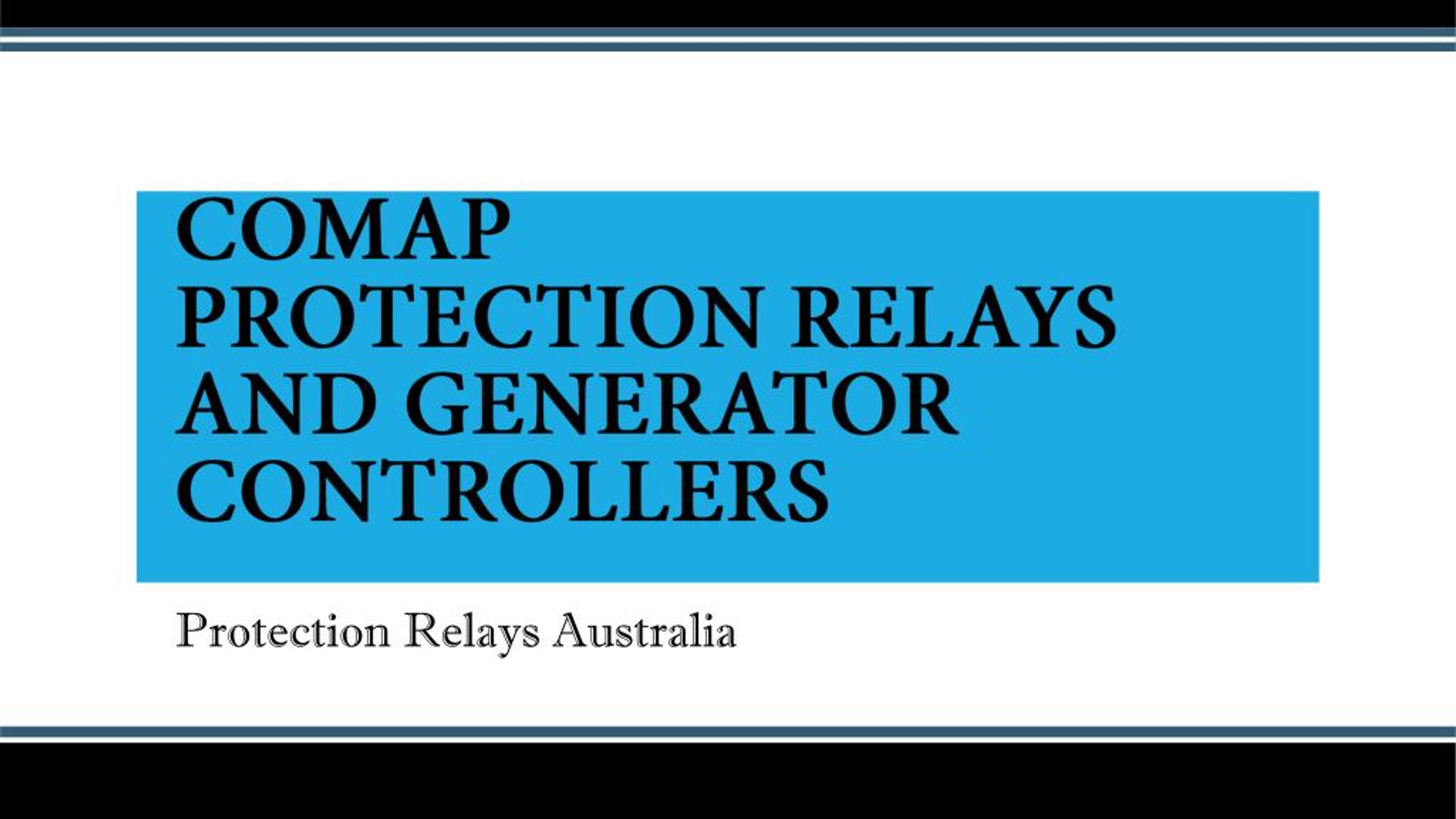 PPT - ComAp Protection Relays and Generator Controllers | Grid ...