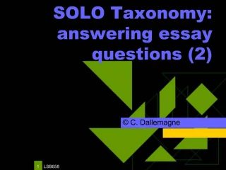 PPT - SOLO Taxonomy PowerPoint Presentation, free download - ID:2529126