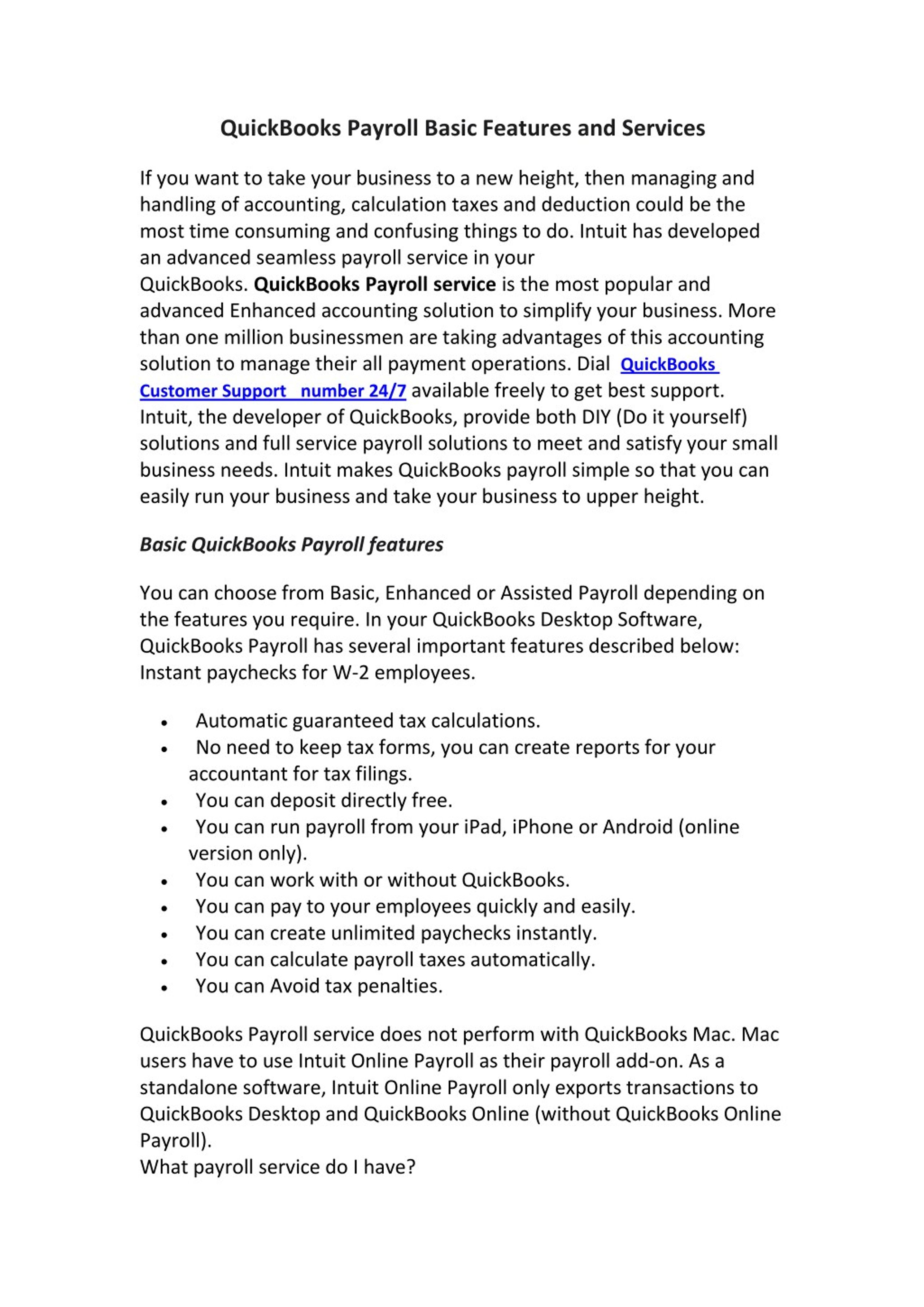 PPT - QuickBooks Payroll Basic Features and Services PowerPoint ...