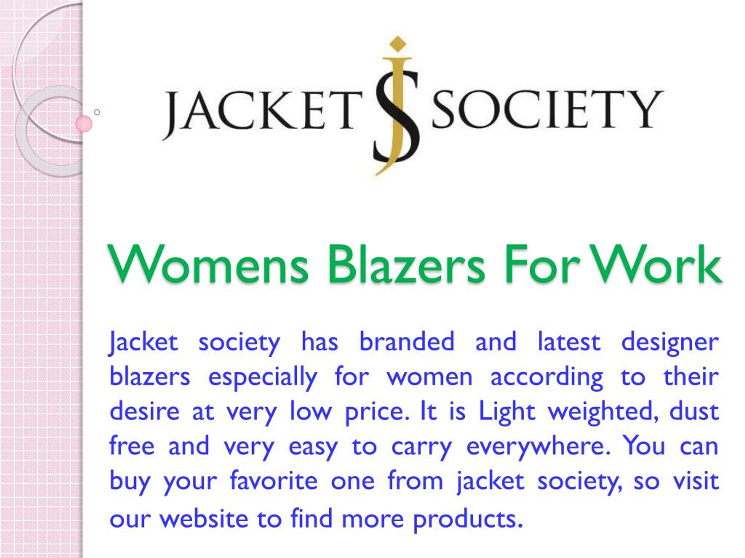 PPT - Womens Blazers For Work PowerPoint Presentation, free download ...