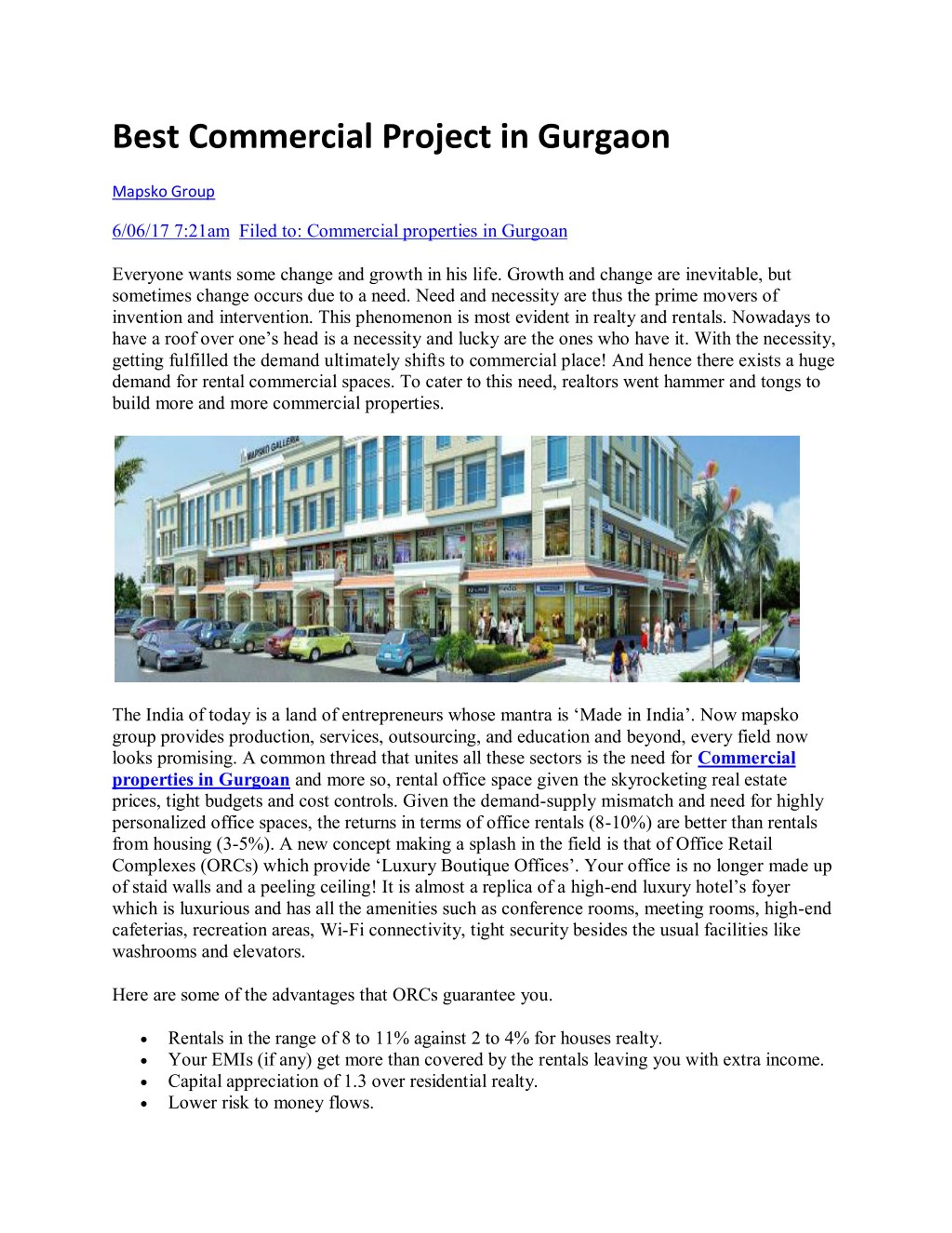 PPT - Best Commercial Project in Gurgaon PowerPoint Presentation, free ...