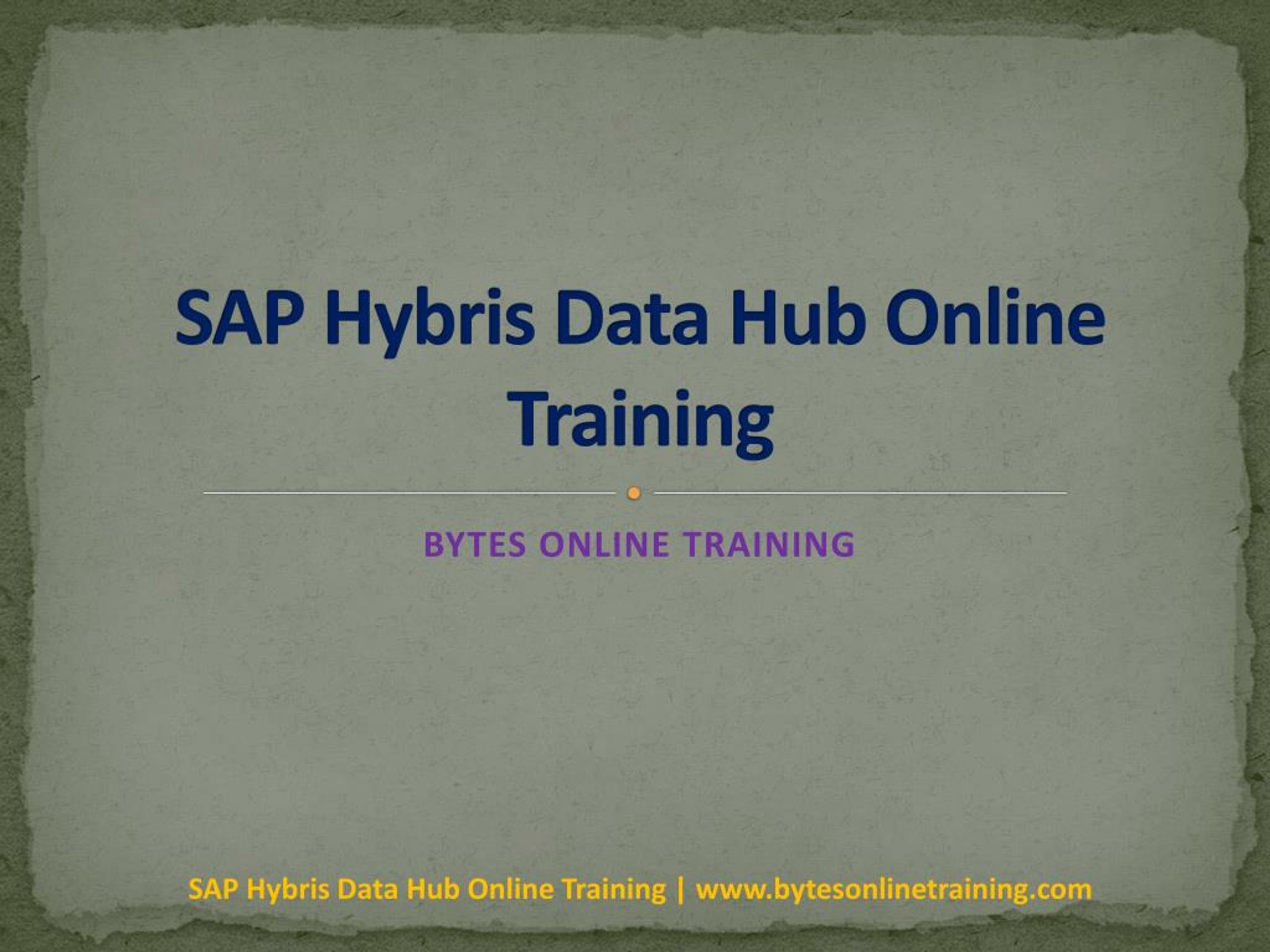 PPT - SAP Hybris Data Hub Online Training PowerPoint Presentation, free ...