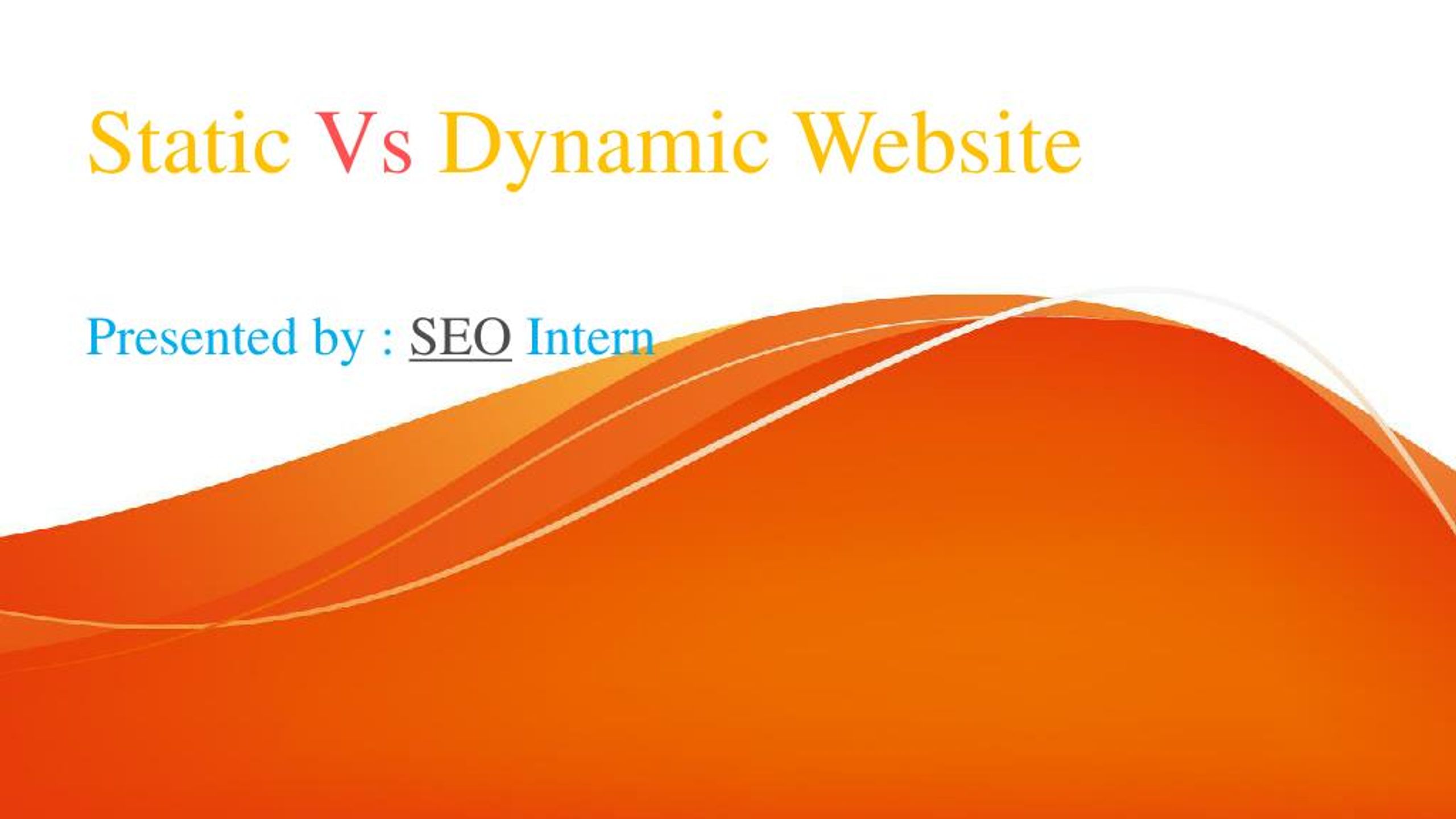 PPT - Static Vs Dynamic Website PowerPoint Presentation, free download ...