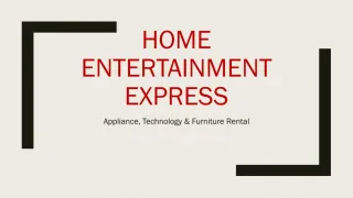 PPT - Home Entertainment Furniture to Double Your Enjoyment PowerPoint ...
