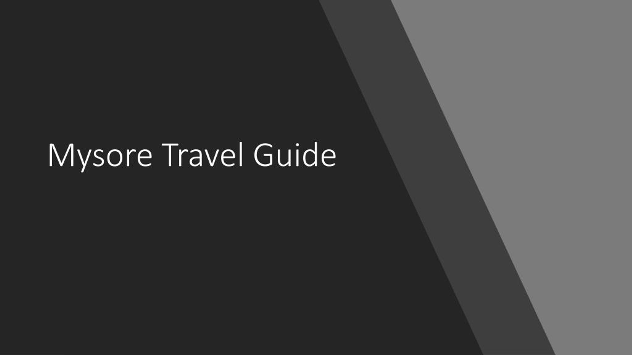 PPT - Mysore Travel Guide PowerPoint Presentation, free download - ID ...