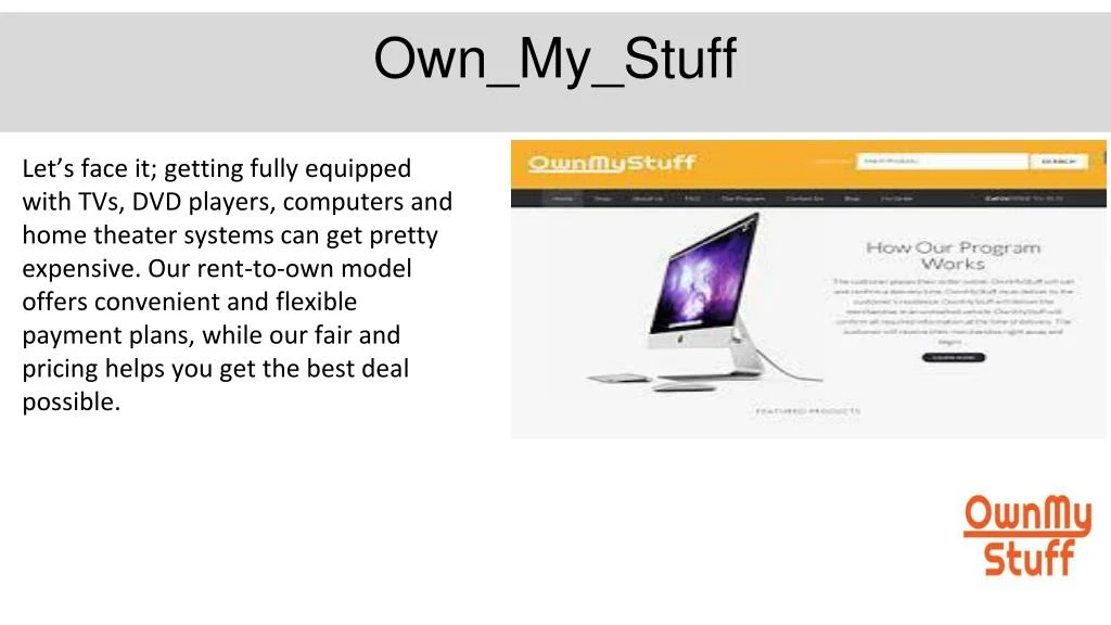 PPT - Ownmystuff PowerPoint Presentation, free download - ID:7641364