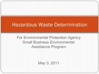 PPT - Hazardous Waste Determination Flowchart PowerPoint Presentation ...