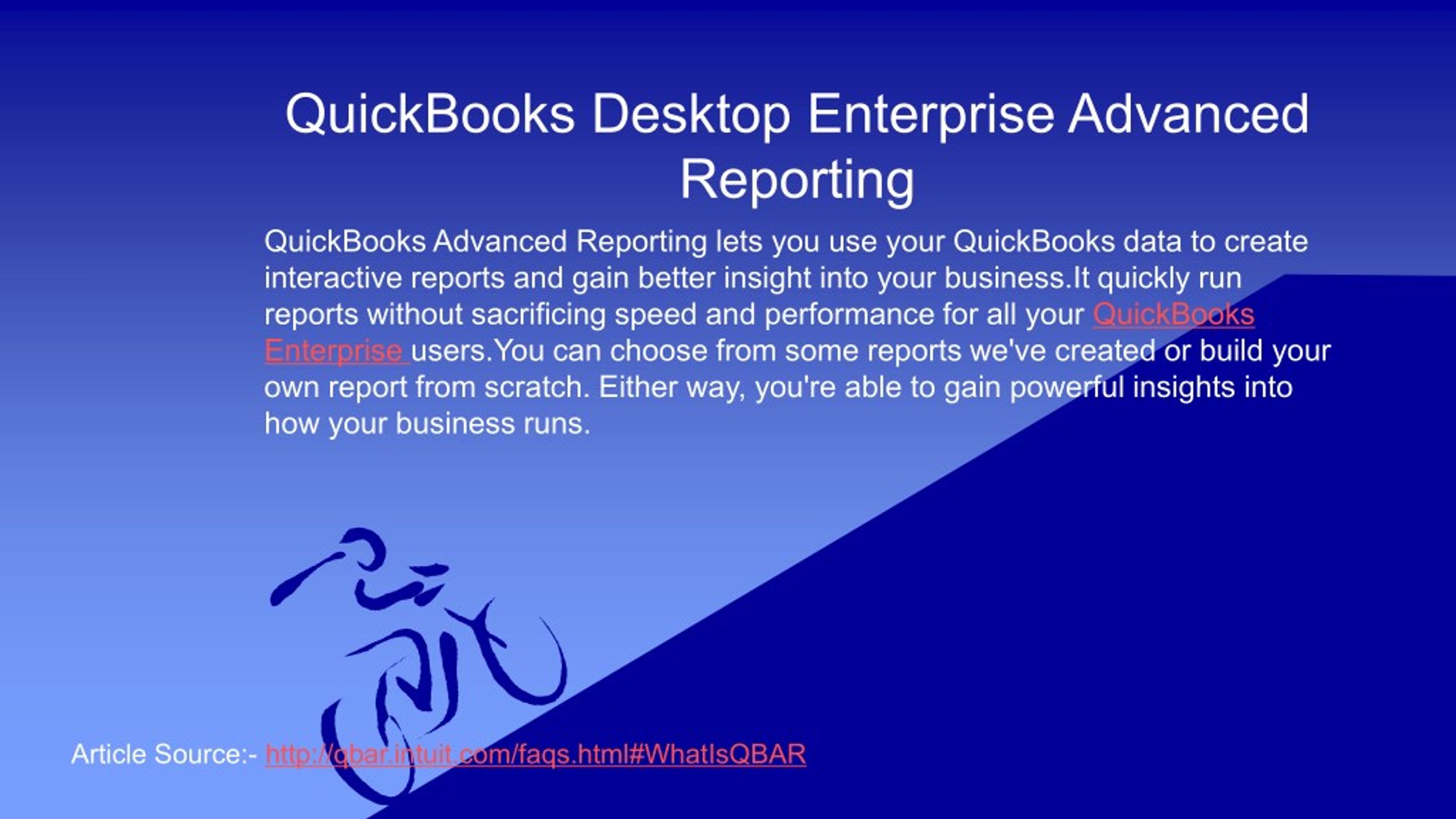 PPT - QuickBooks Desktop Enterprise Advanced Reporting PowerPoint ...