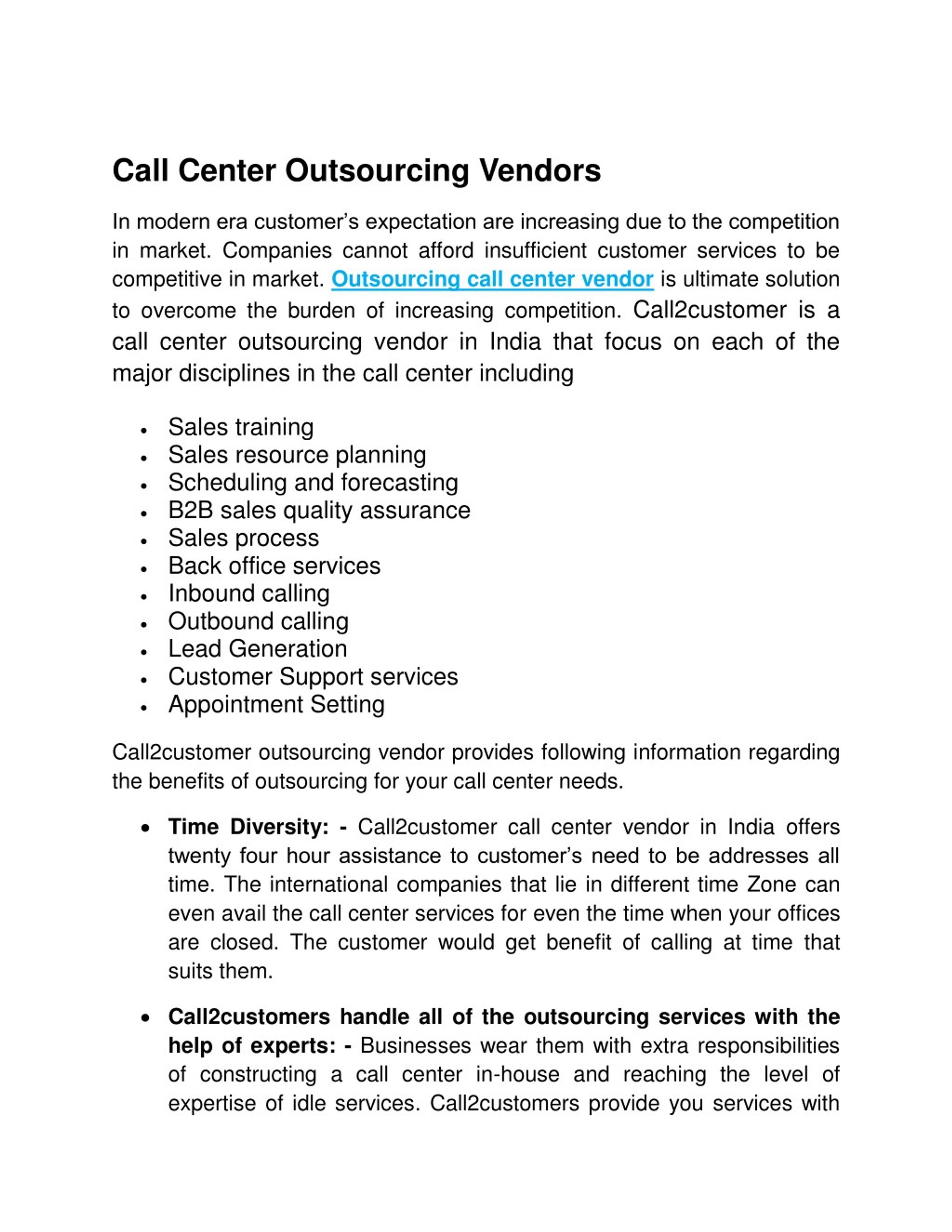 PPT - Call Center Vendors PowerPoint Presentation, free download - ID ...