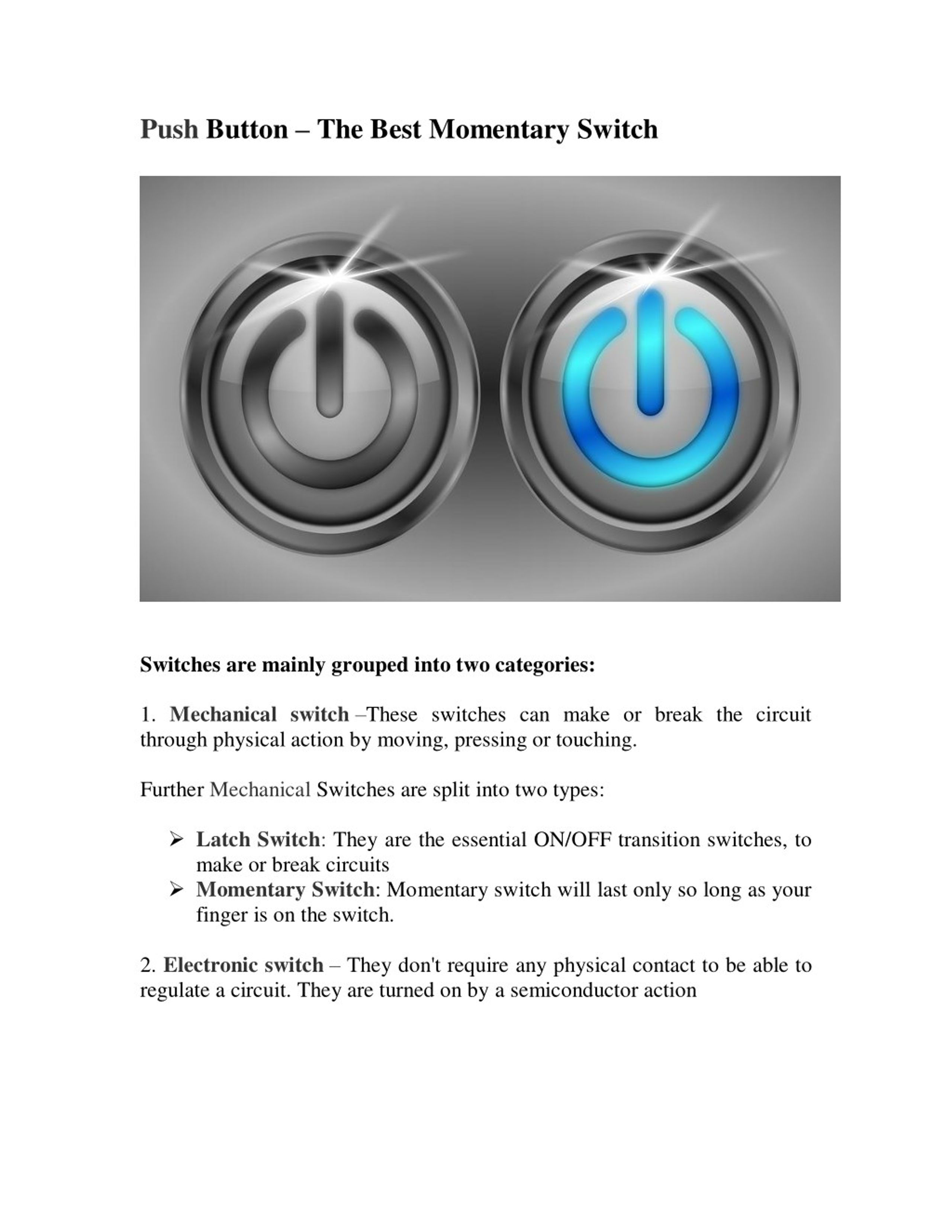 PPT - Push Buttons PowerPoint Presentation, free download - ID:7657687