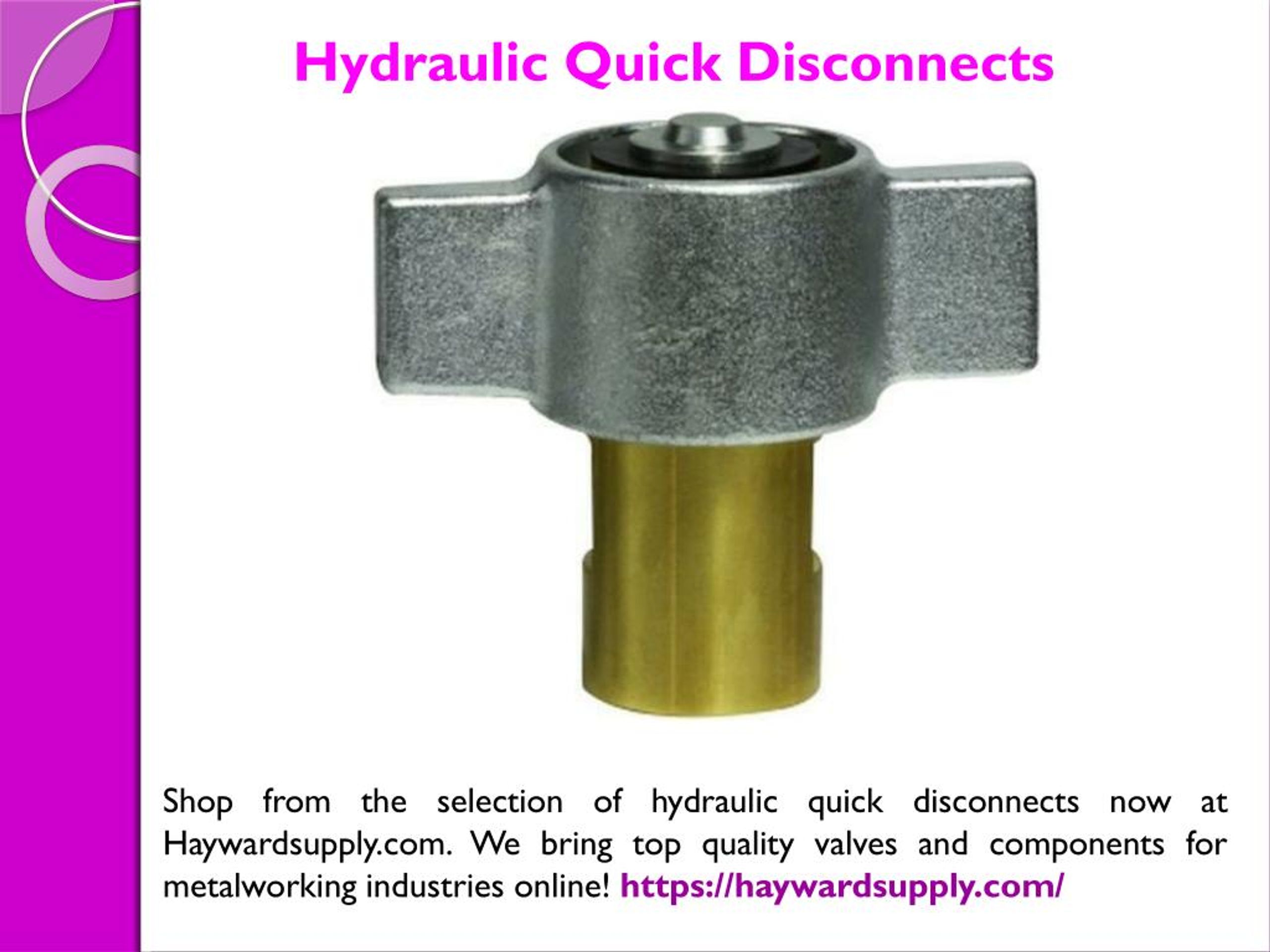 PPT - Hydraulic Quick Disconnects PowerPoint Presentation, free ...