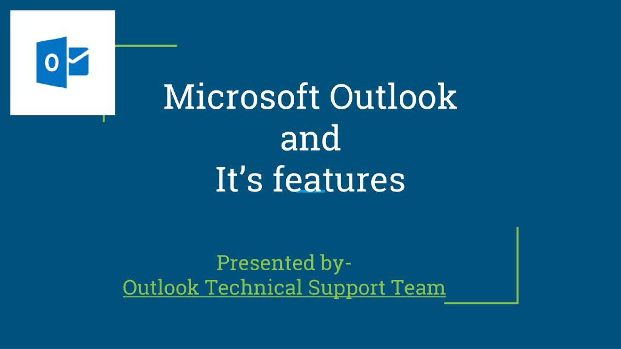 PPT - Microsoft Outlook and Its Features PowerPoint Presentation, free ...