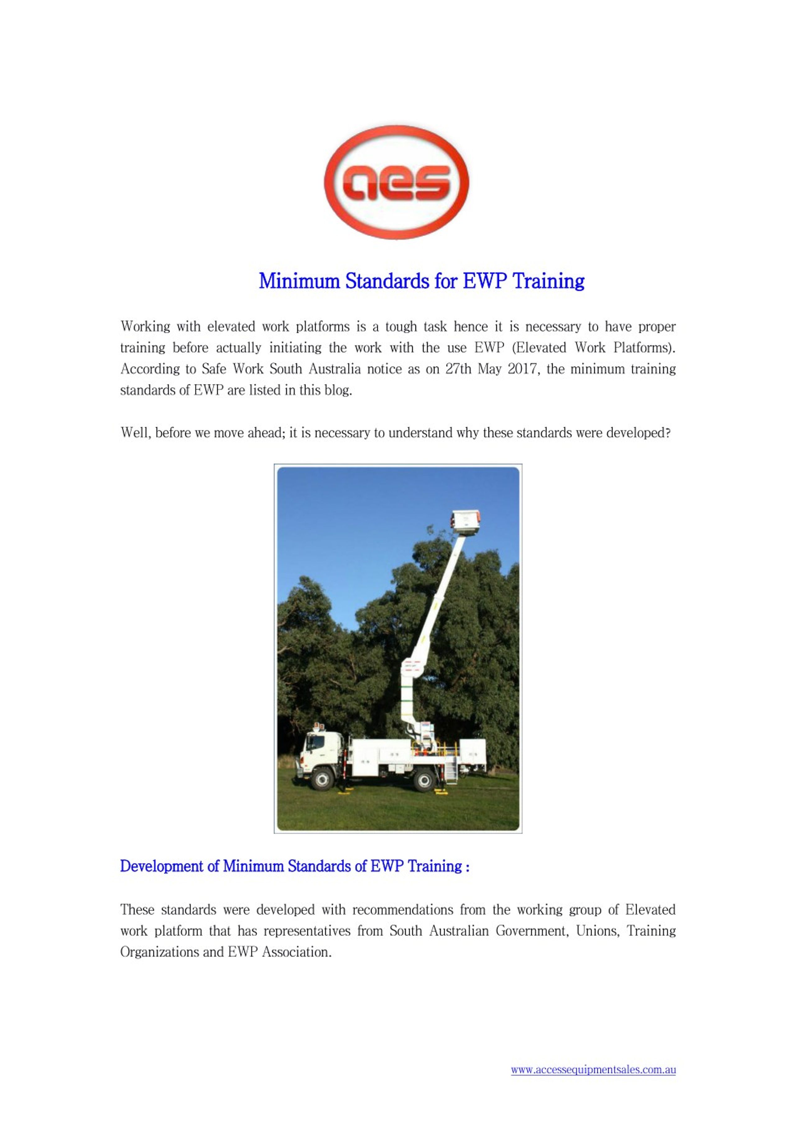 PPT - Minimum Standards for EWP Training PowerPoint Presentation, free ...