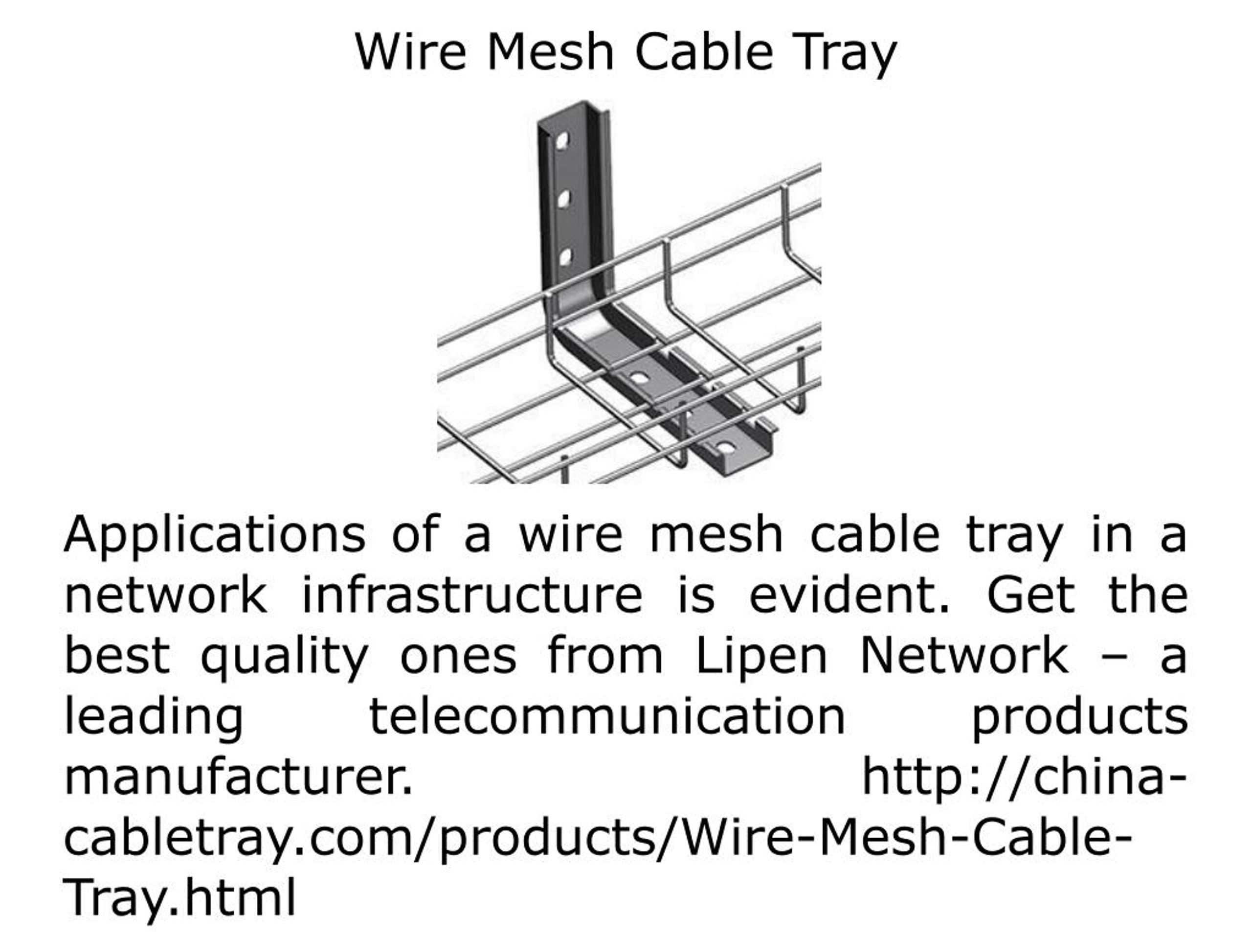 PPT - Wire Mesh Cable Tray PowerPoint Presentation, free download - ID ...