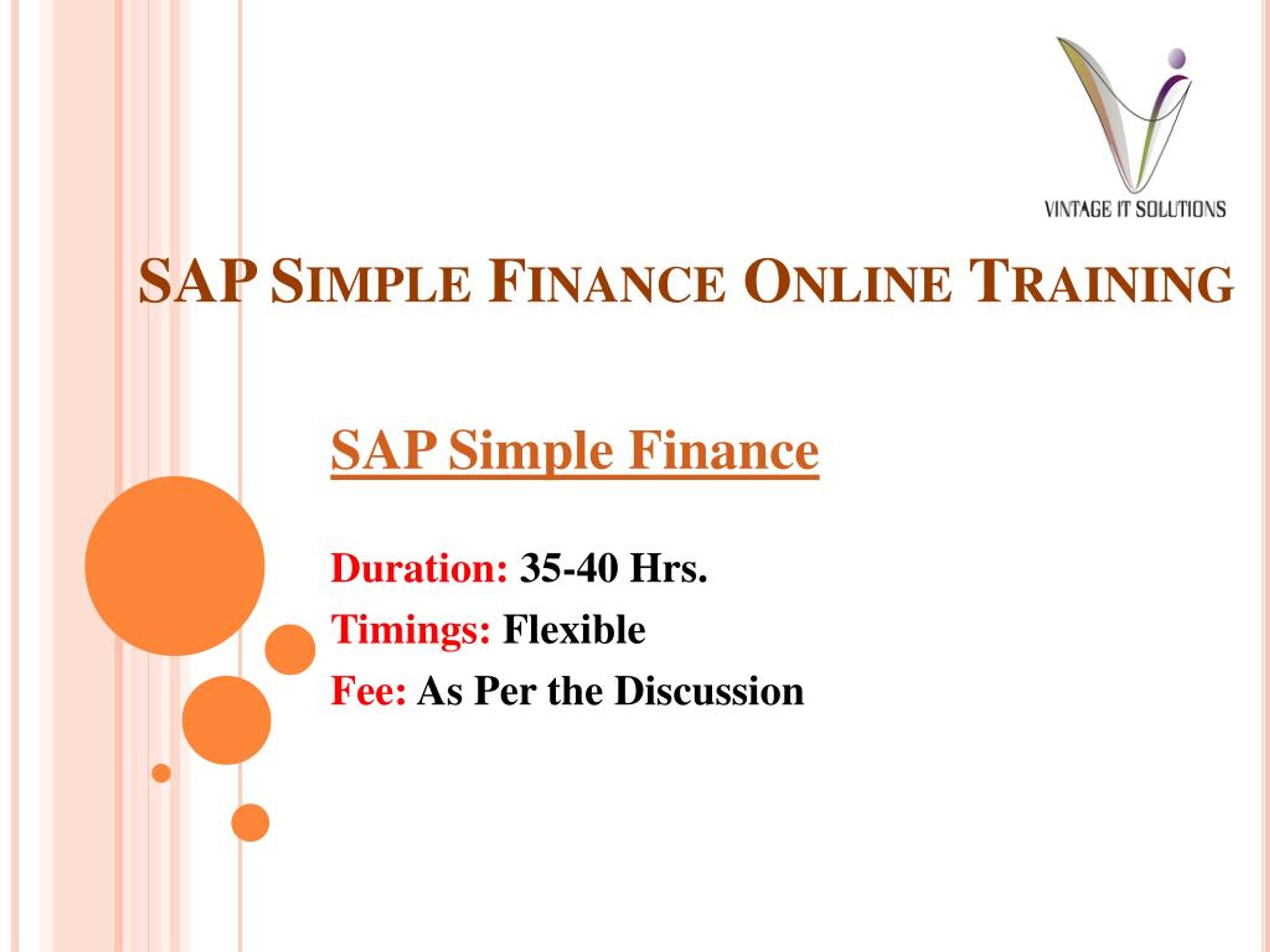 PPT - SAP Simple Finance Training Course Content PPT PowerPoint ...