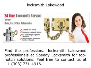 PPT - Weston Locksmith Co. 24 hrs PowerPoint Presentation, free ...