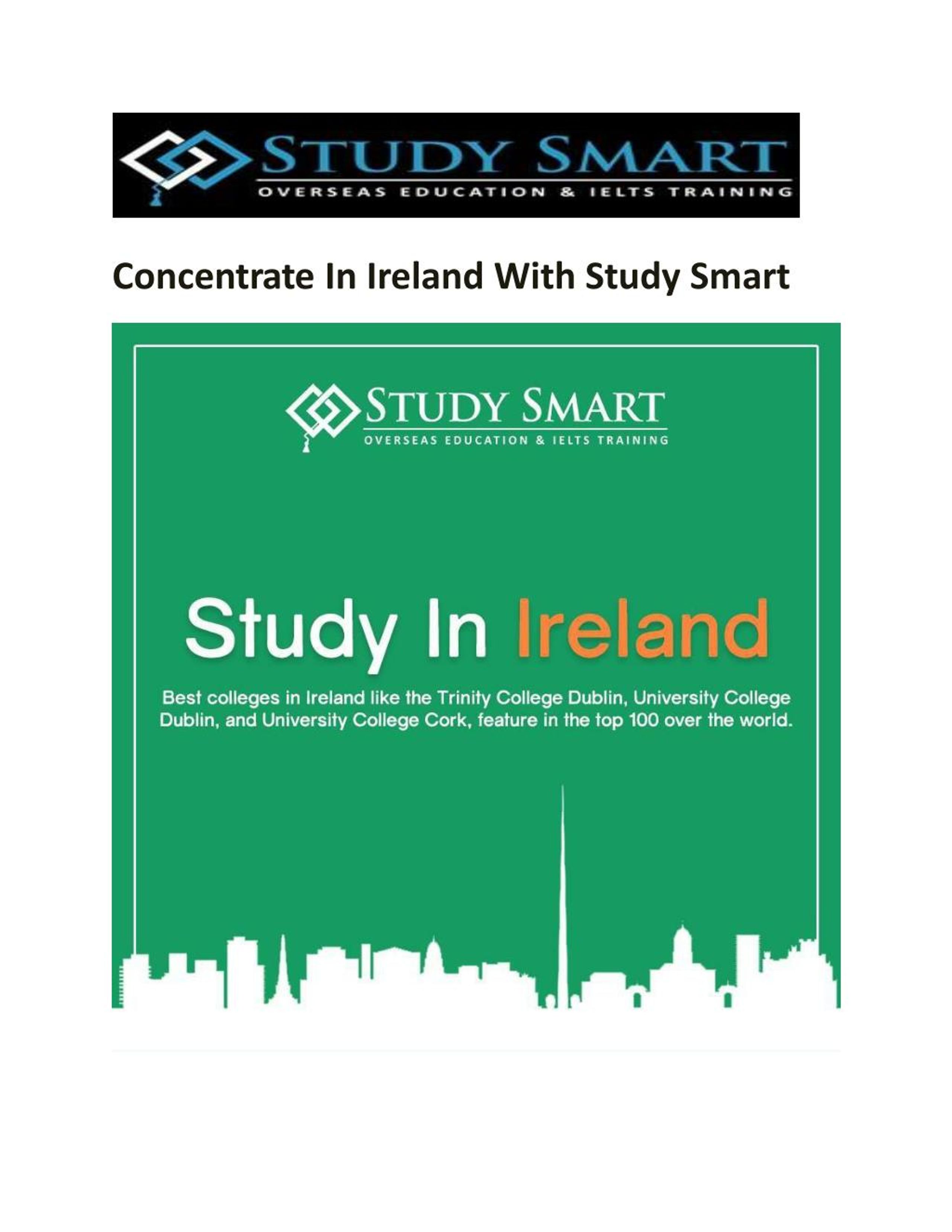 PPT - Concentrate In Ireland With Study Smart PowerPoint Presentation ...